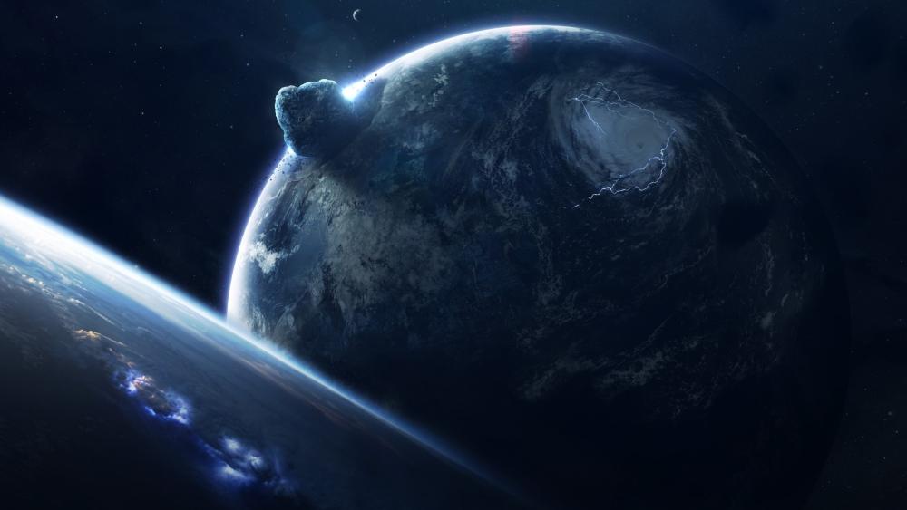 Asteroid Collision in a Mysterious Realm - backiee