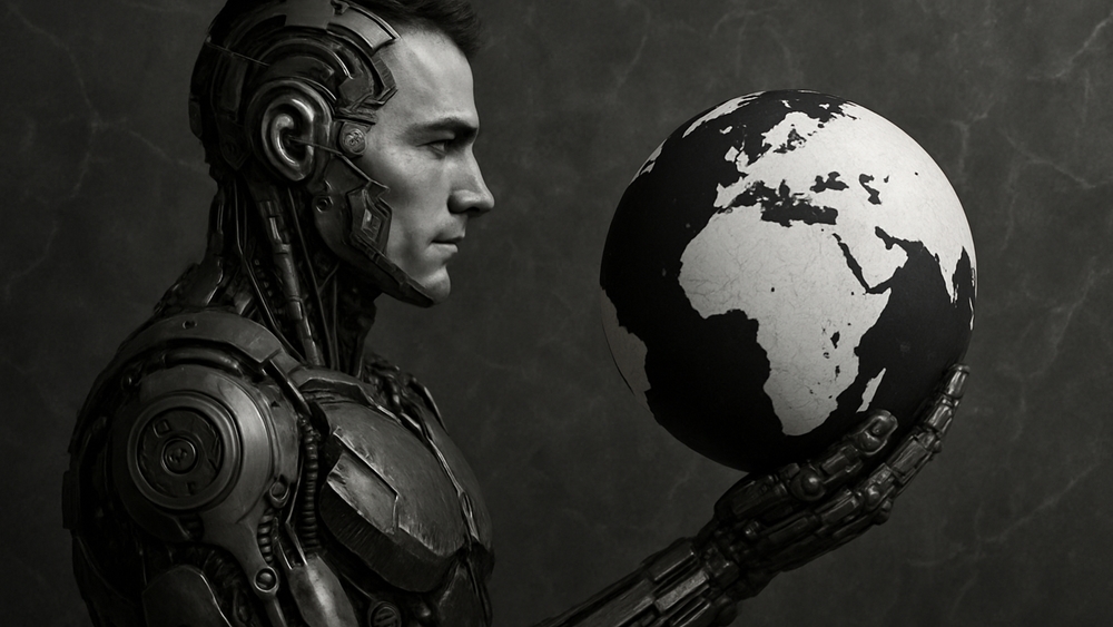 Futuristic Guardian of Earth - backiee