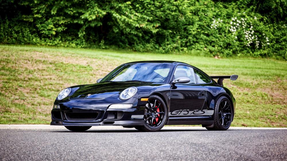 Black Porsche 911 GT3 RS Track Ready Elegance in 4K - backiee