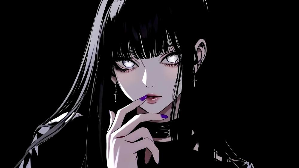 Gothic Midnight Anime Portrait - backiee
