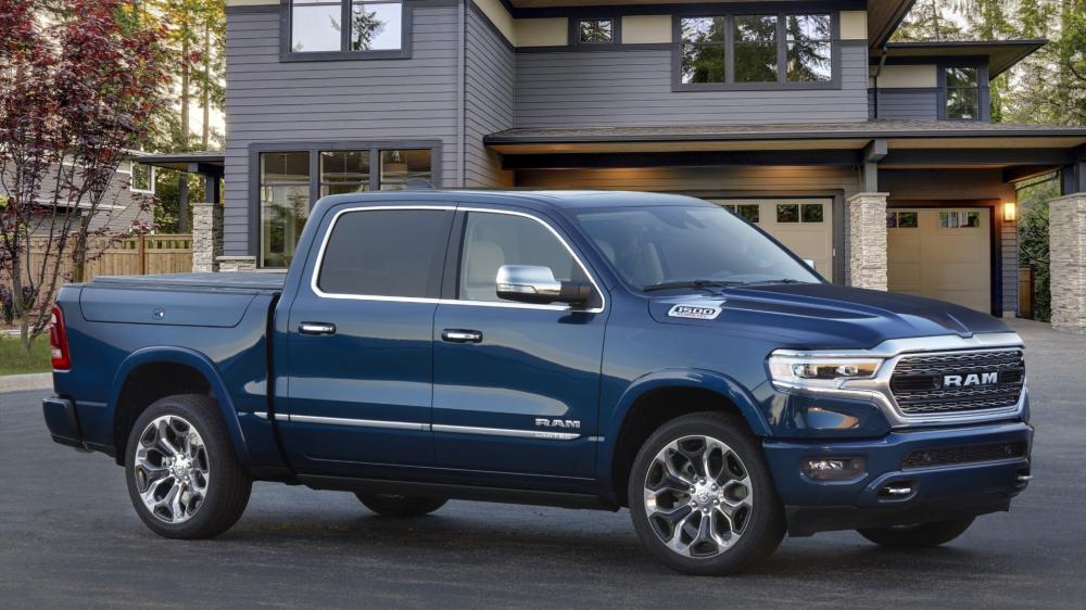 Bold Ram 1500 in Elegant Suburban Setting - backiee