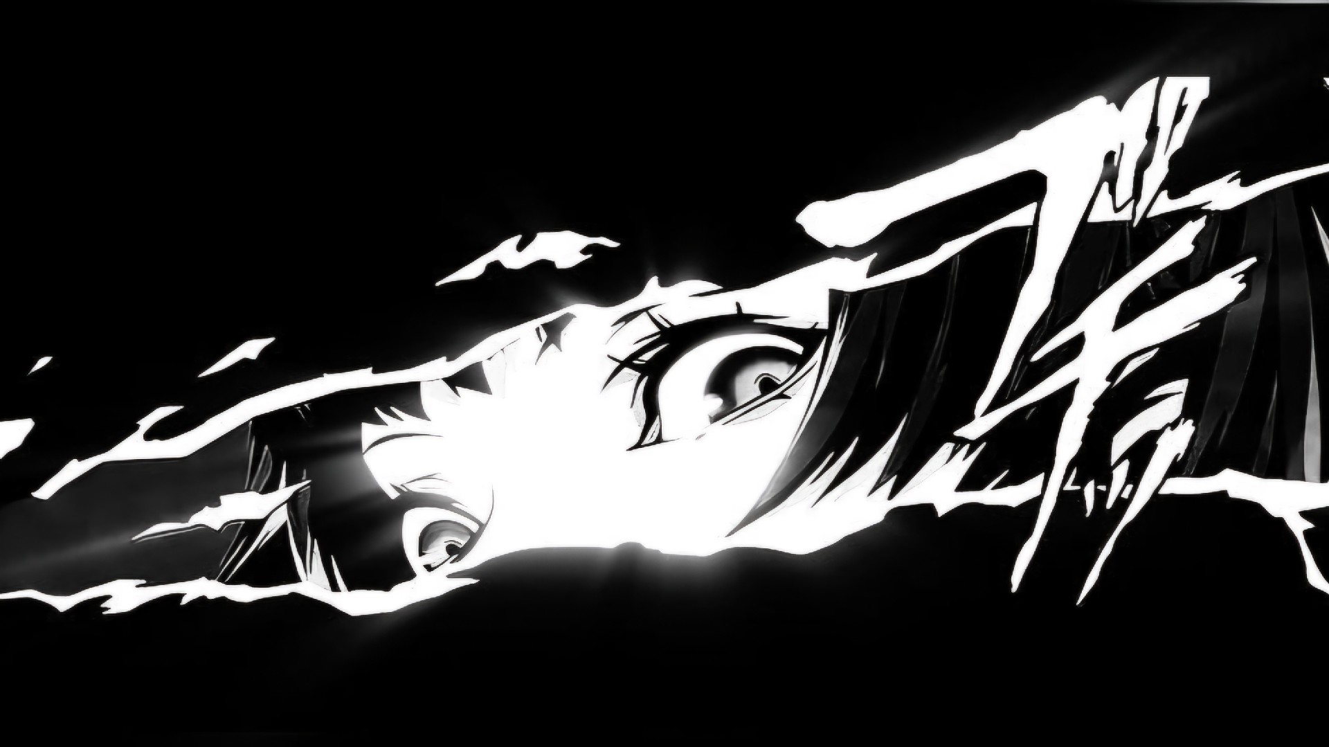 Monochrome Anime Eyes Showcase Intensity And Mystery Backiee