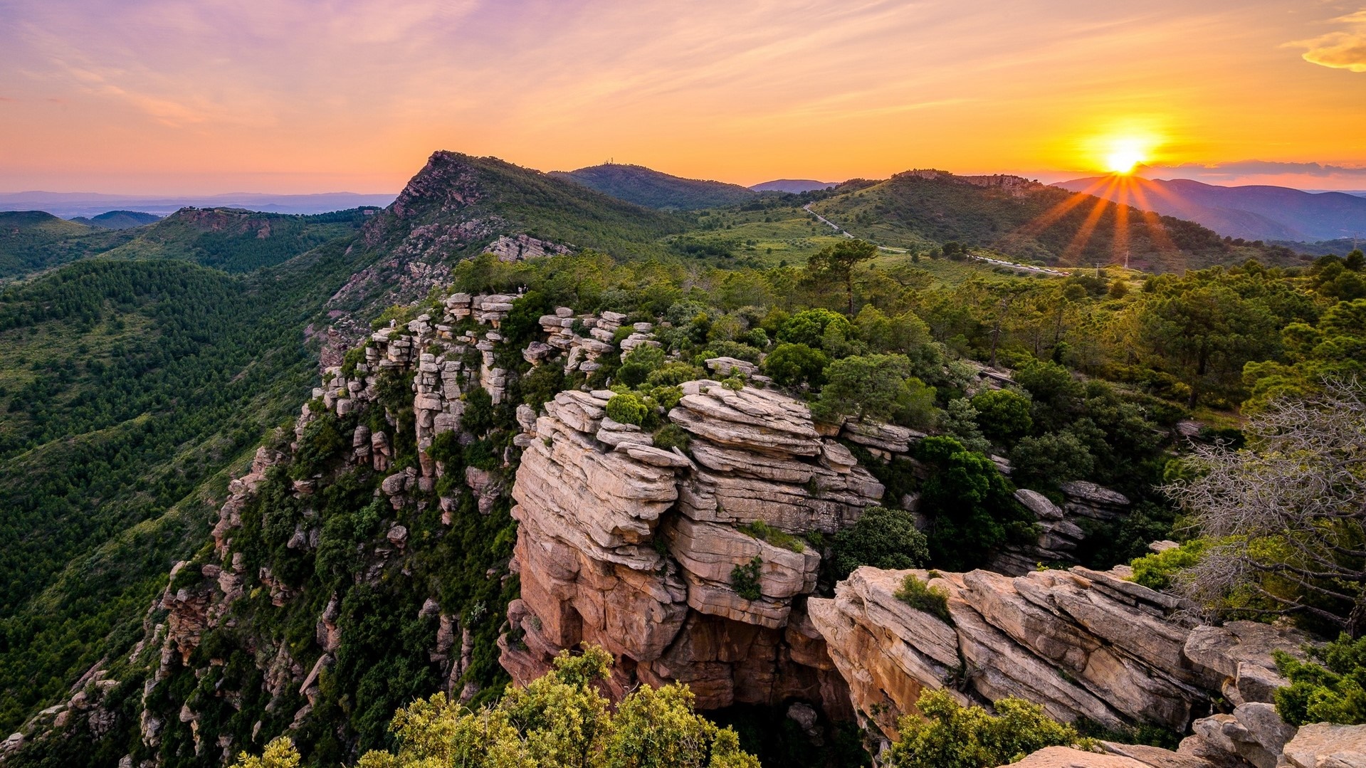 Sierra Calderona Sunset Splendor - backiee