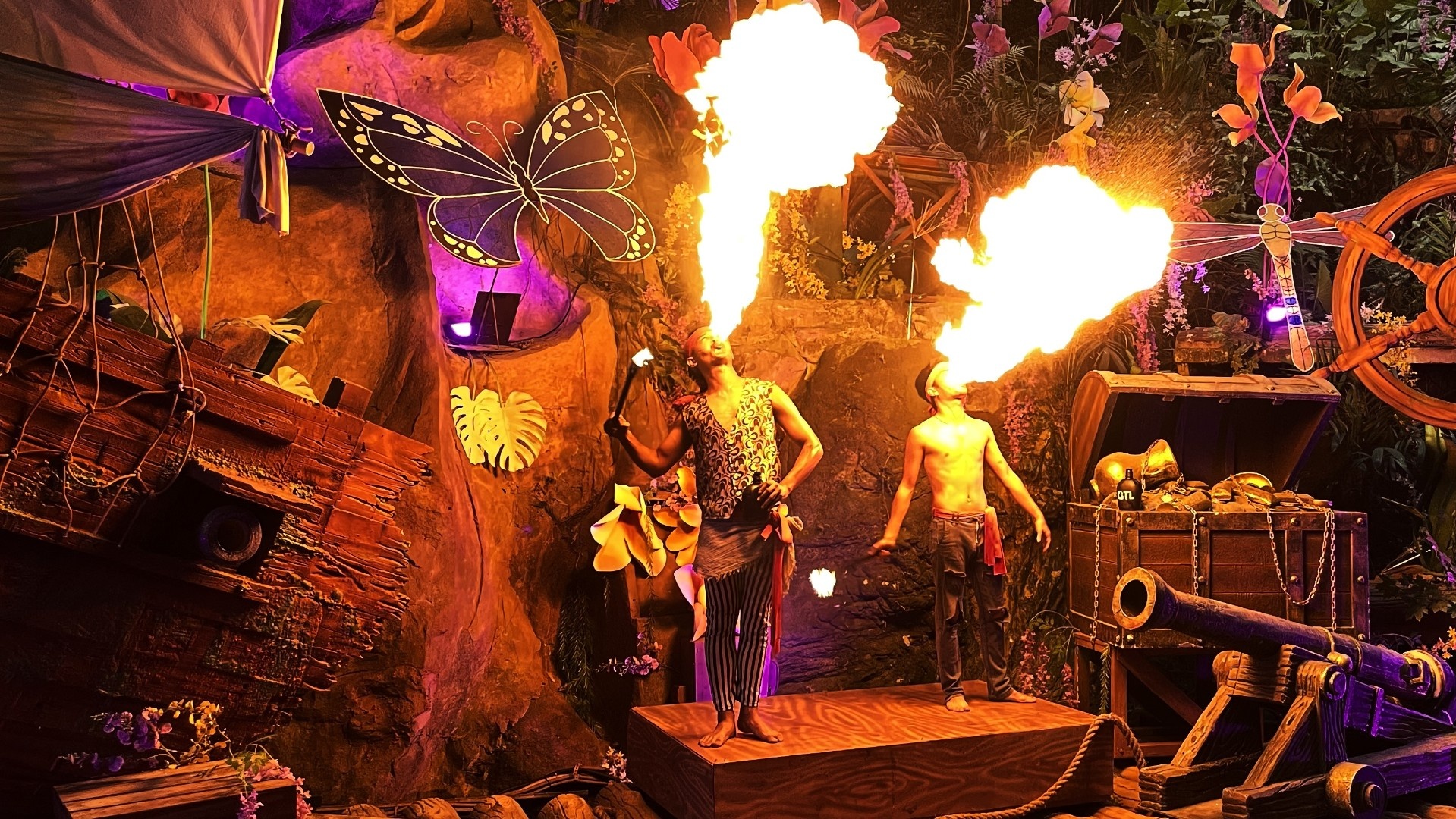 Fantasy Fire Performance Festival Night Magic - backiee