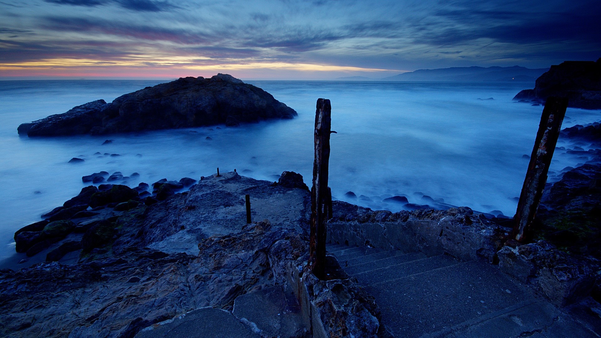 Blue Serenity at Sutro Baths - backiee