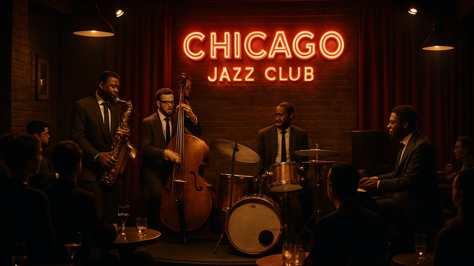 Chicago Jazz Club Vibrancy - backiee