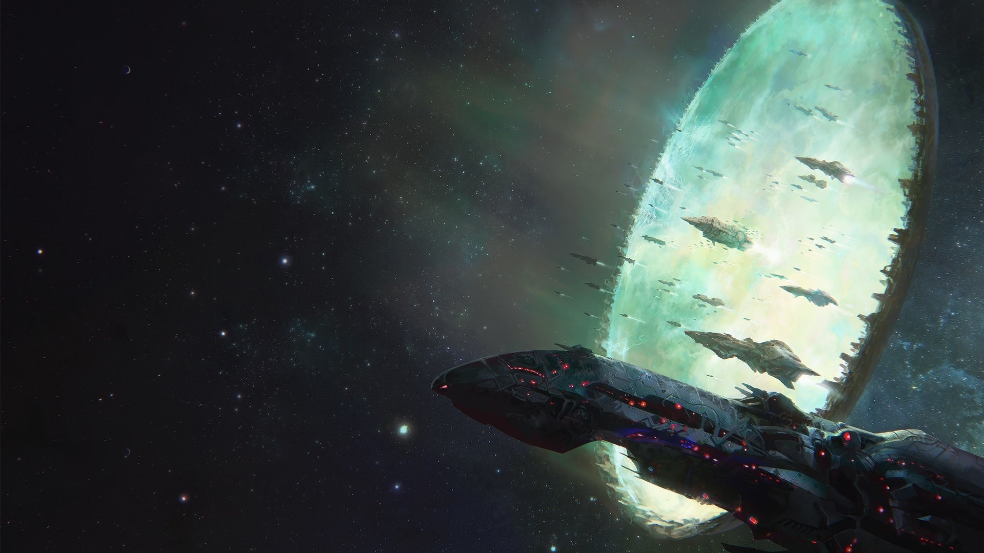 Cosmic Voyage Through the Stargate Galaxy - backiee