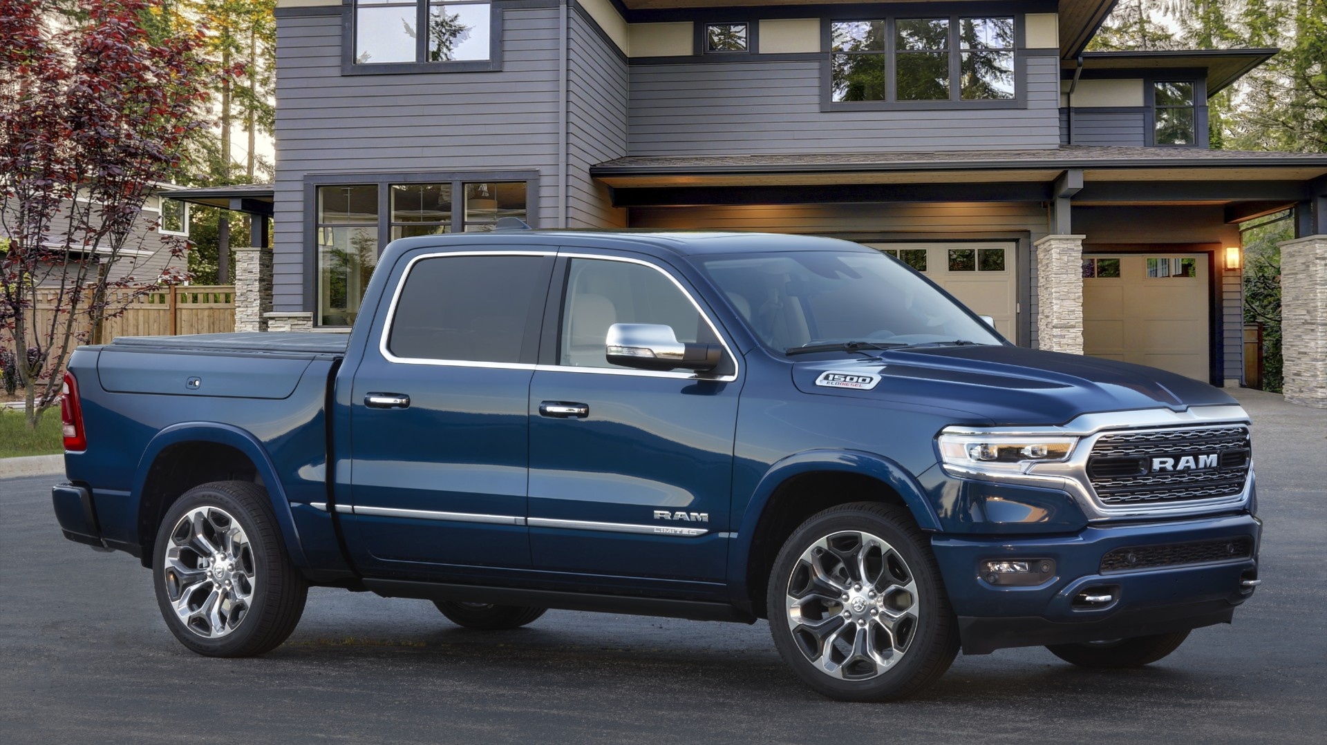 Bold Ram 1500 in Elegant Suburban Setting - backiee