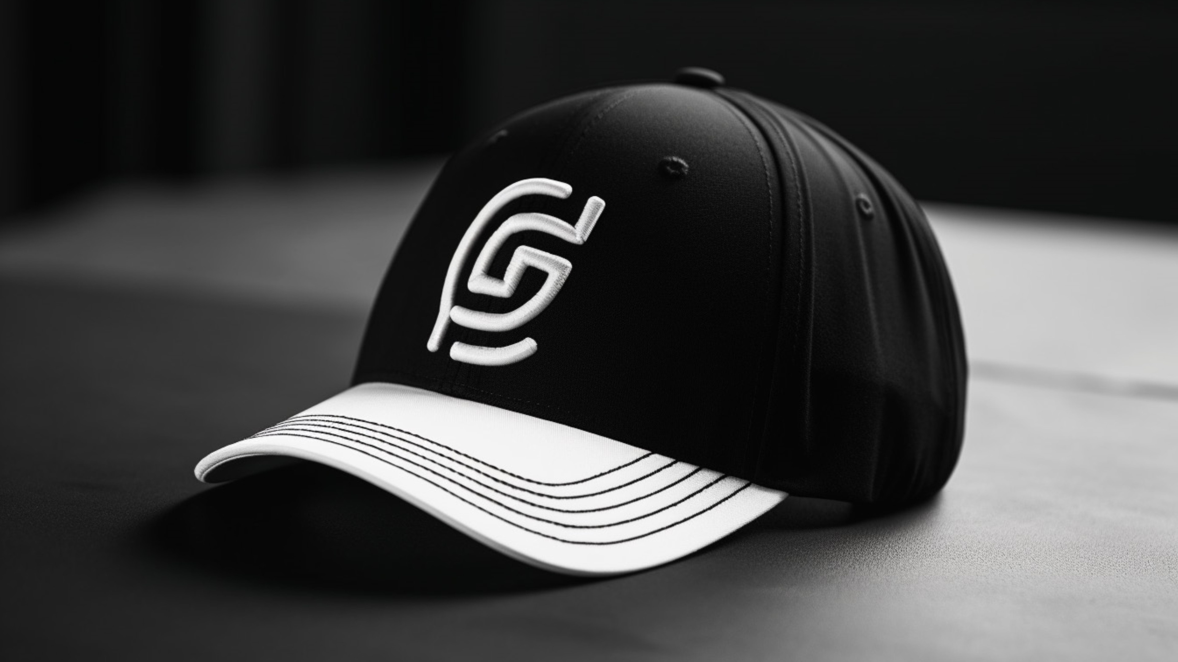 Monochrome Elegance Baseball Cap in 4K - backiee