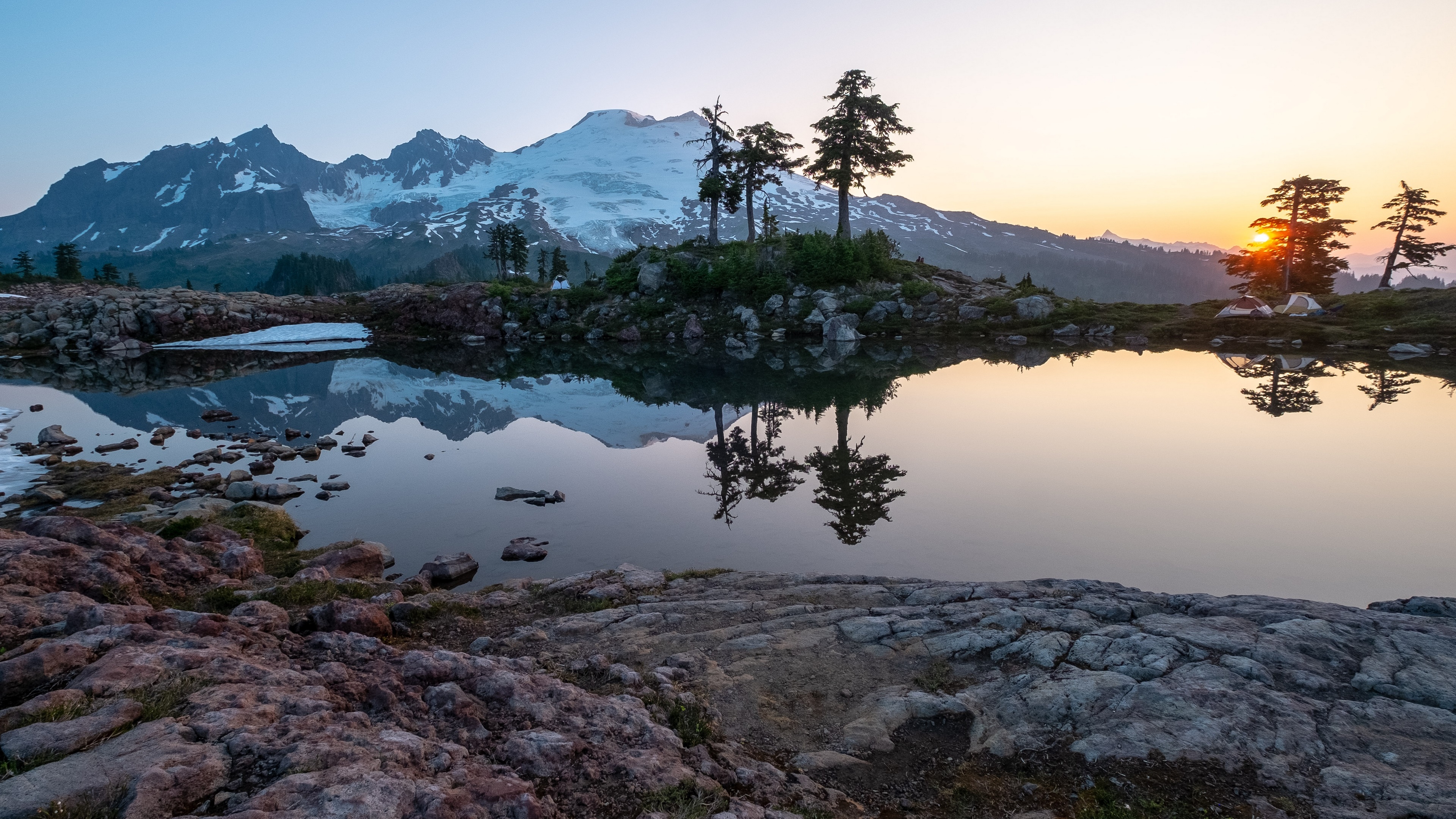 Mount Baker Serenity at Sunset - backiee