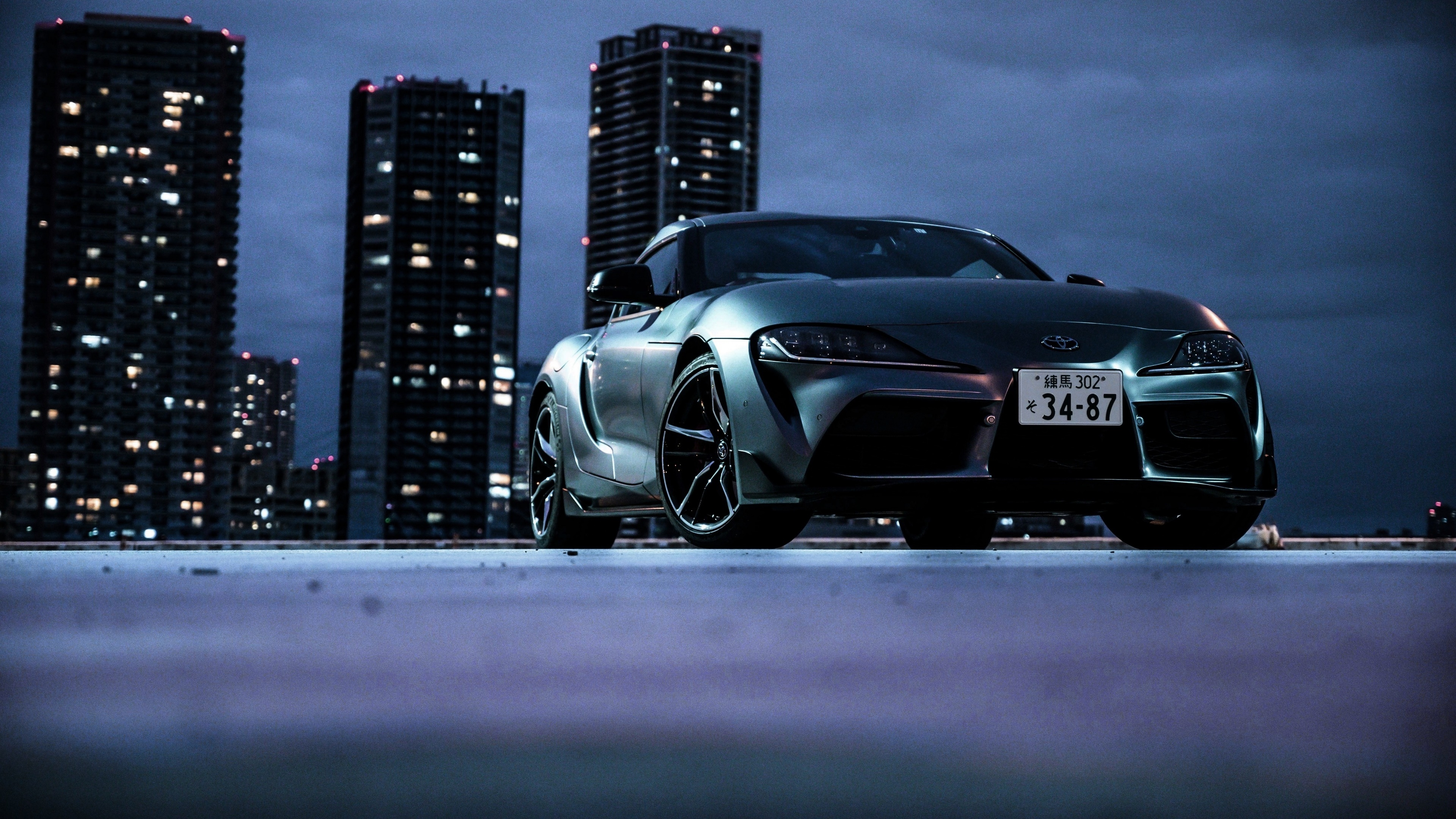 Toyota GR Supra at Night in the City - backiee