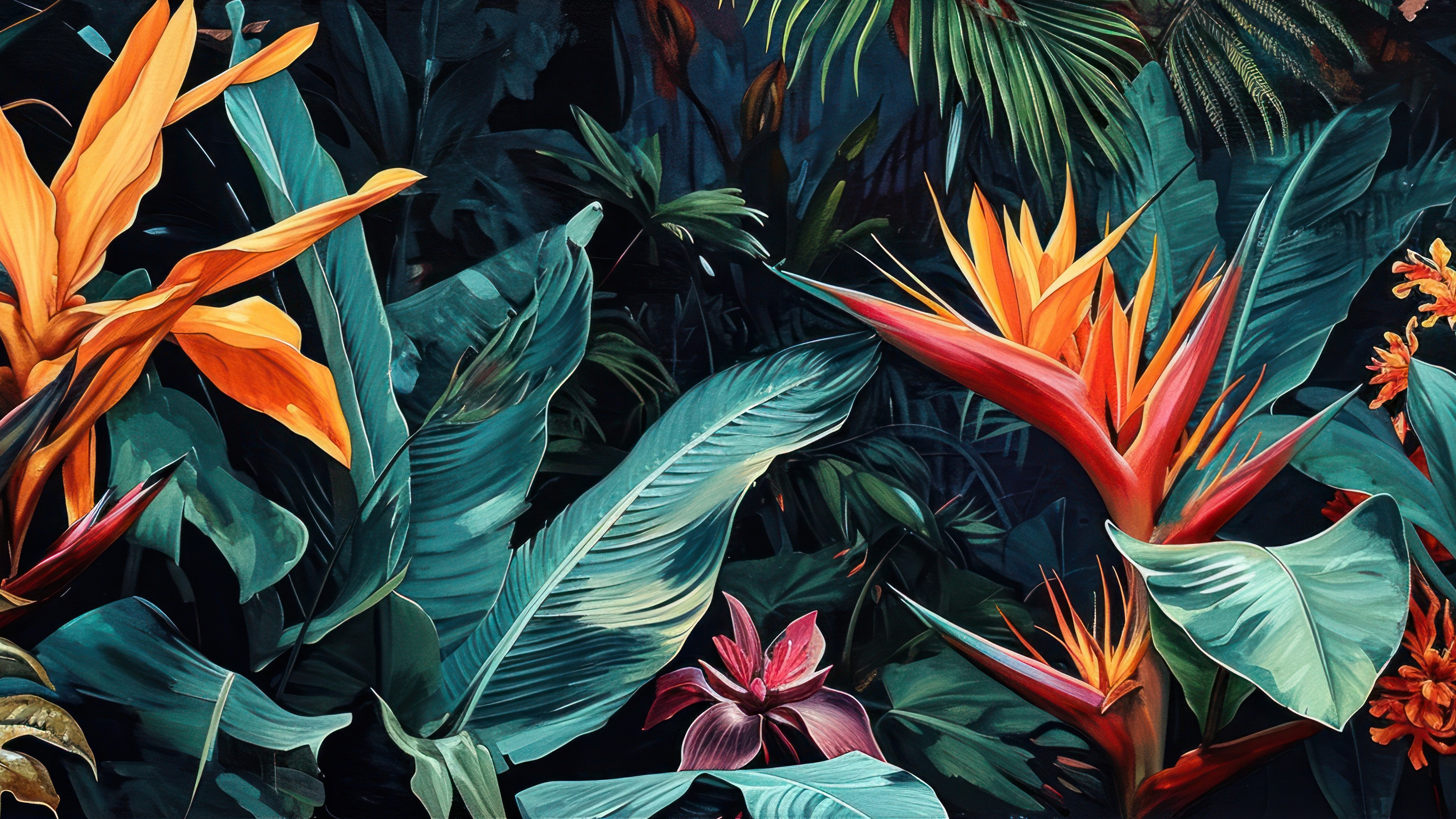 Tropical Paradise Blooming in 4K - backiee