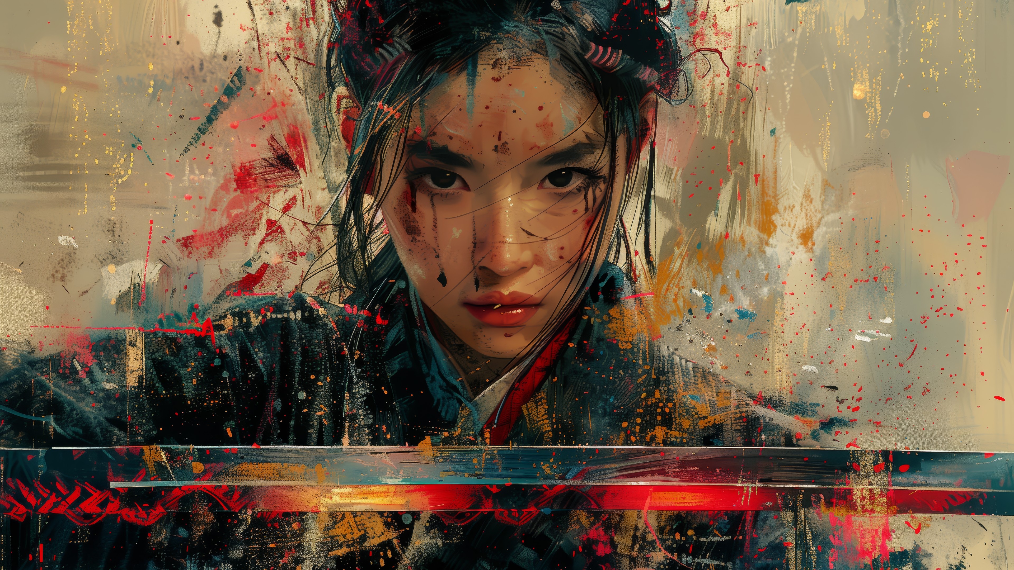 Modern Goddess of the Blade in 4K Artistry - backiee