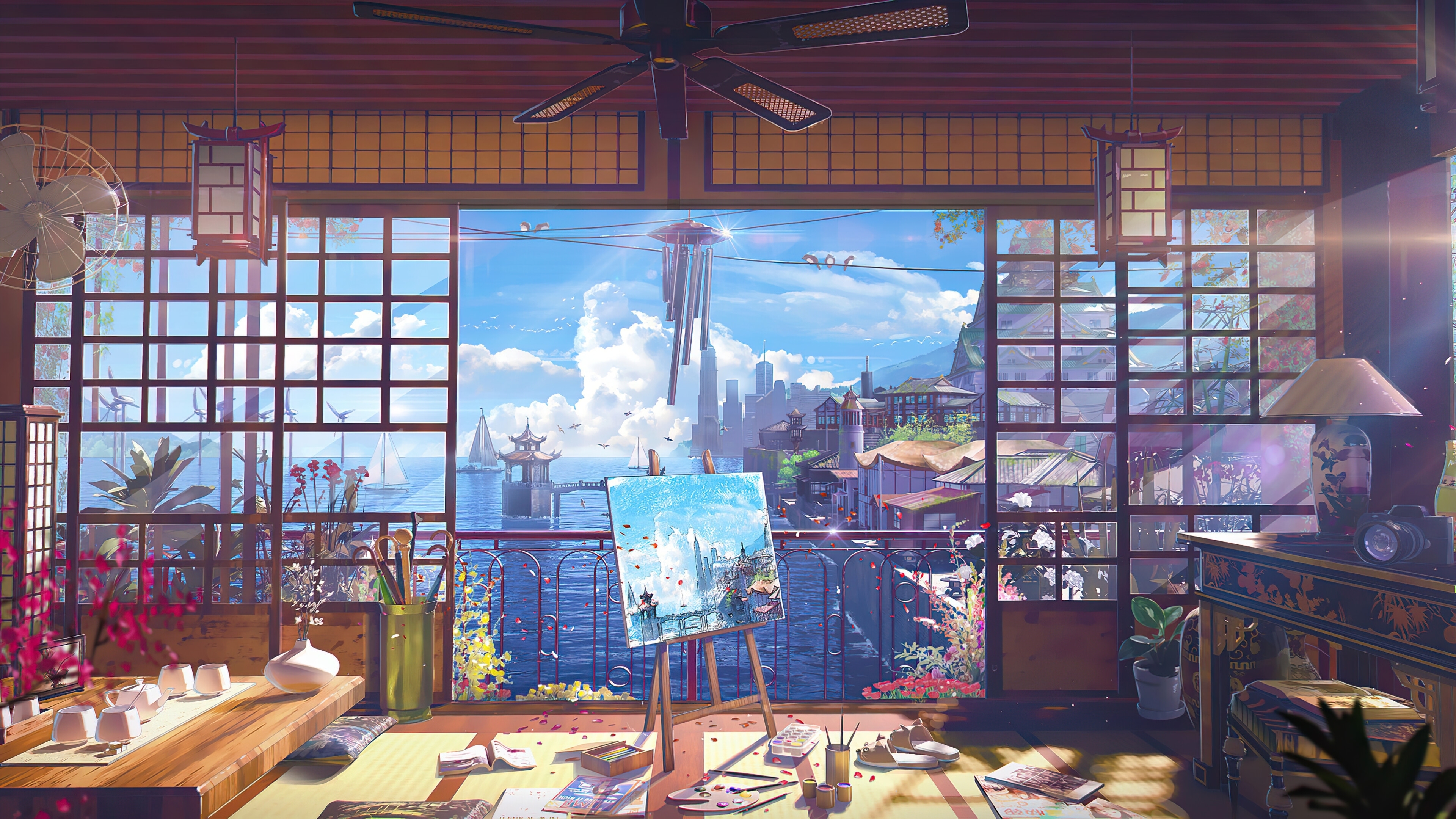 Anime Room Escape into a Cozy Artistic Haven - backiee