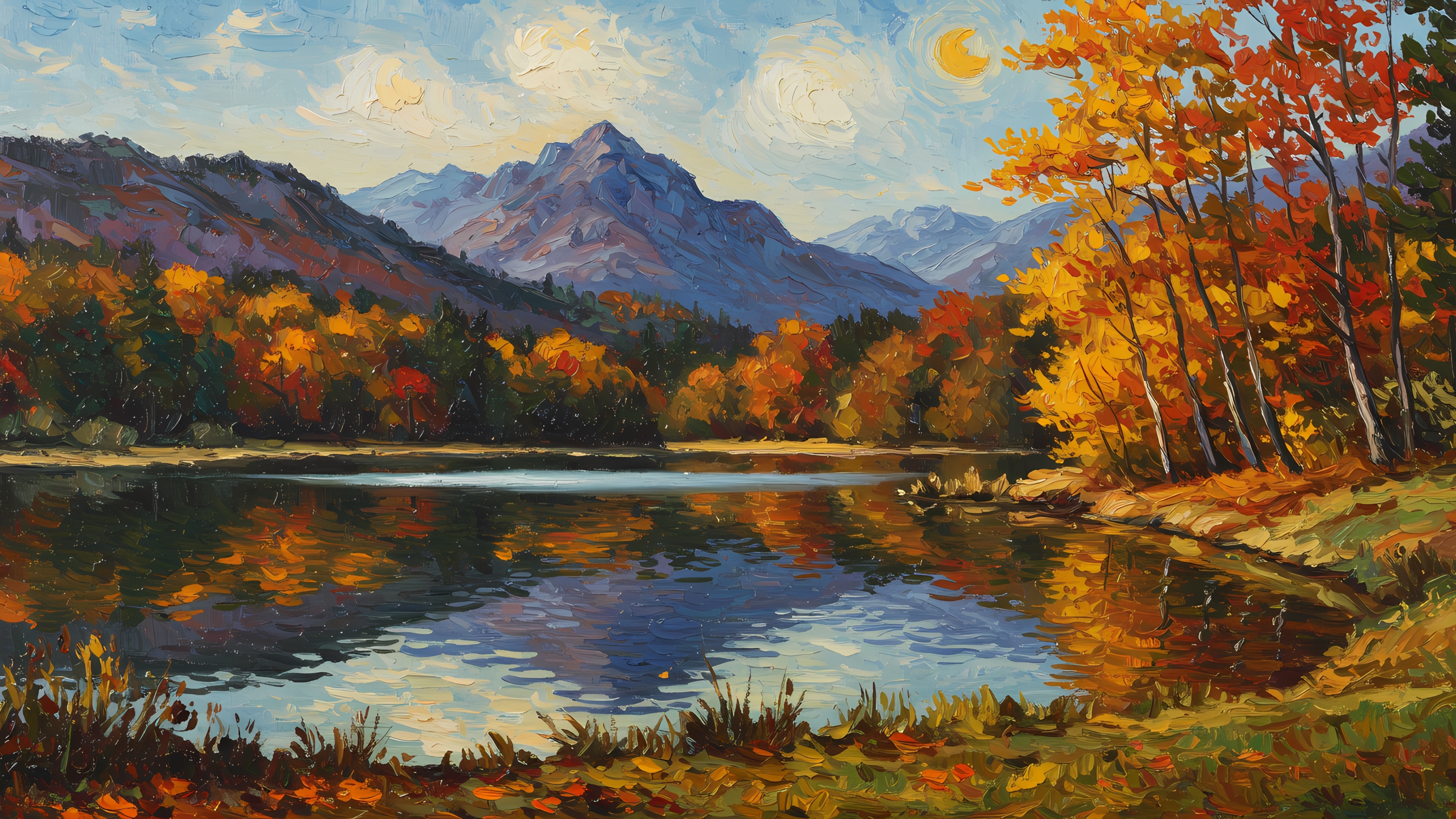 Autumn Serenity in Fantasy Landscape - backiee