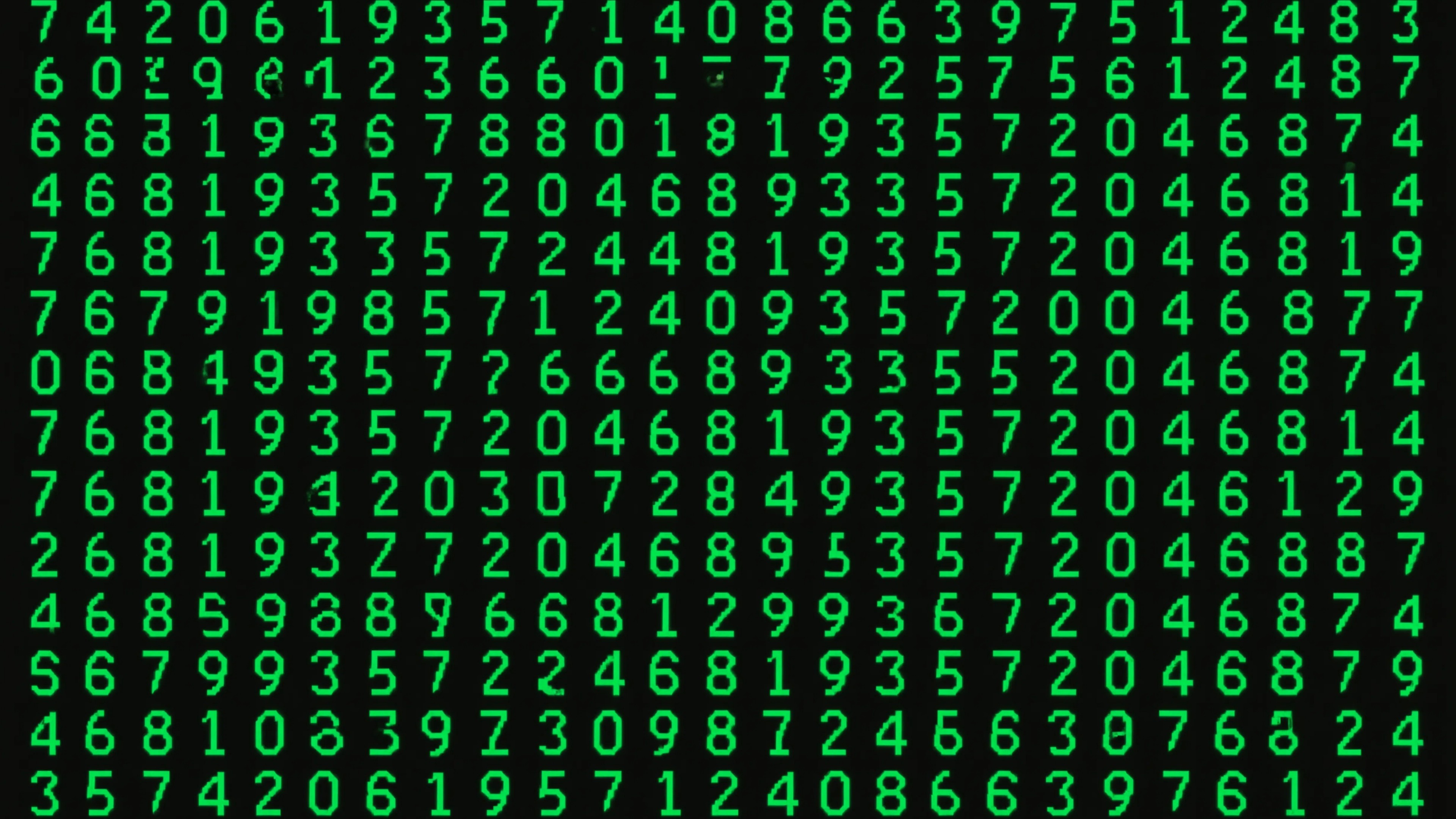 Green Digital Matrix Glow - backiee