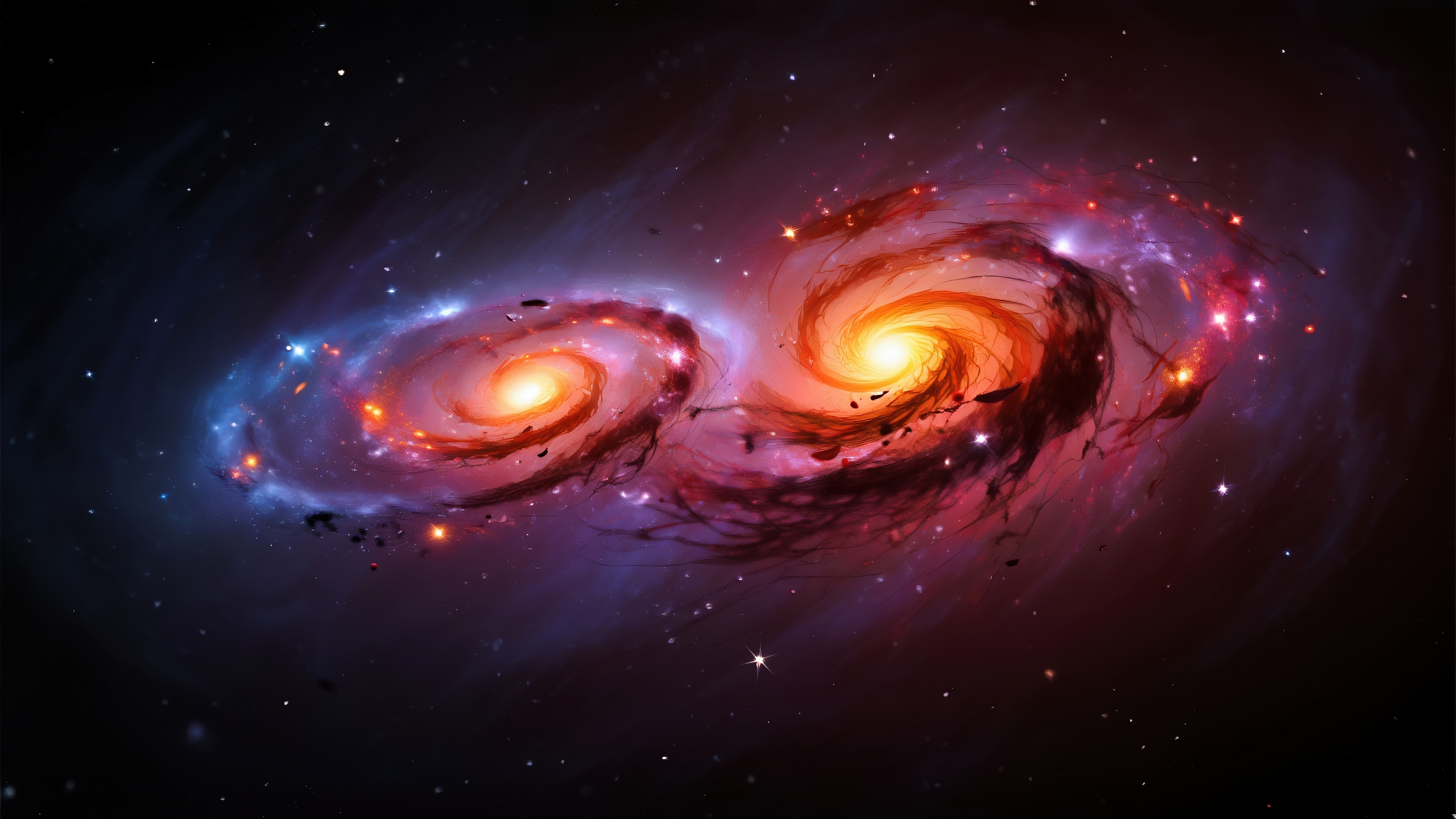 Galaxy Collision - backiee