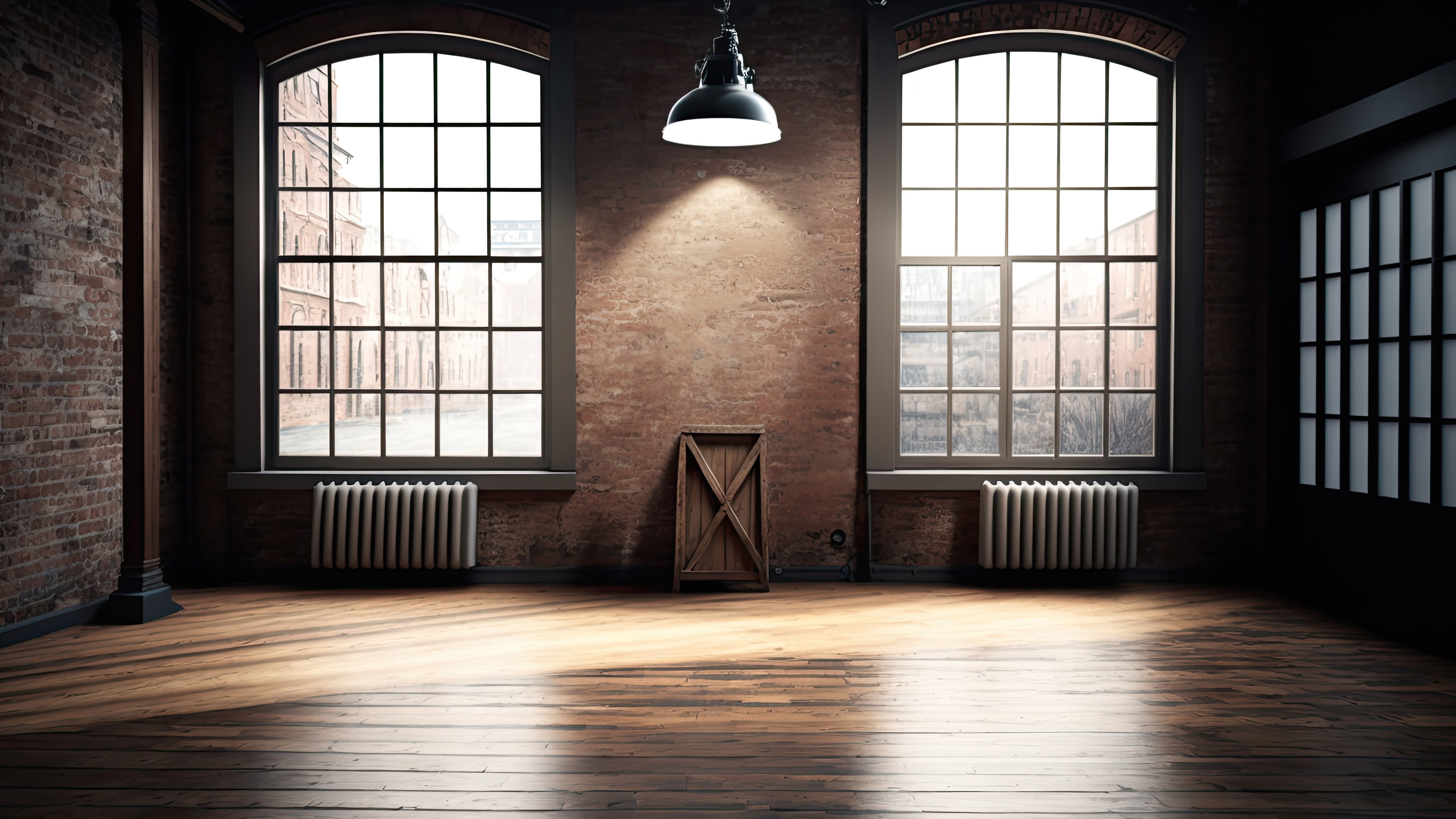 Warm Light through Loft Windows - backiee