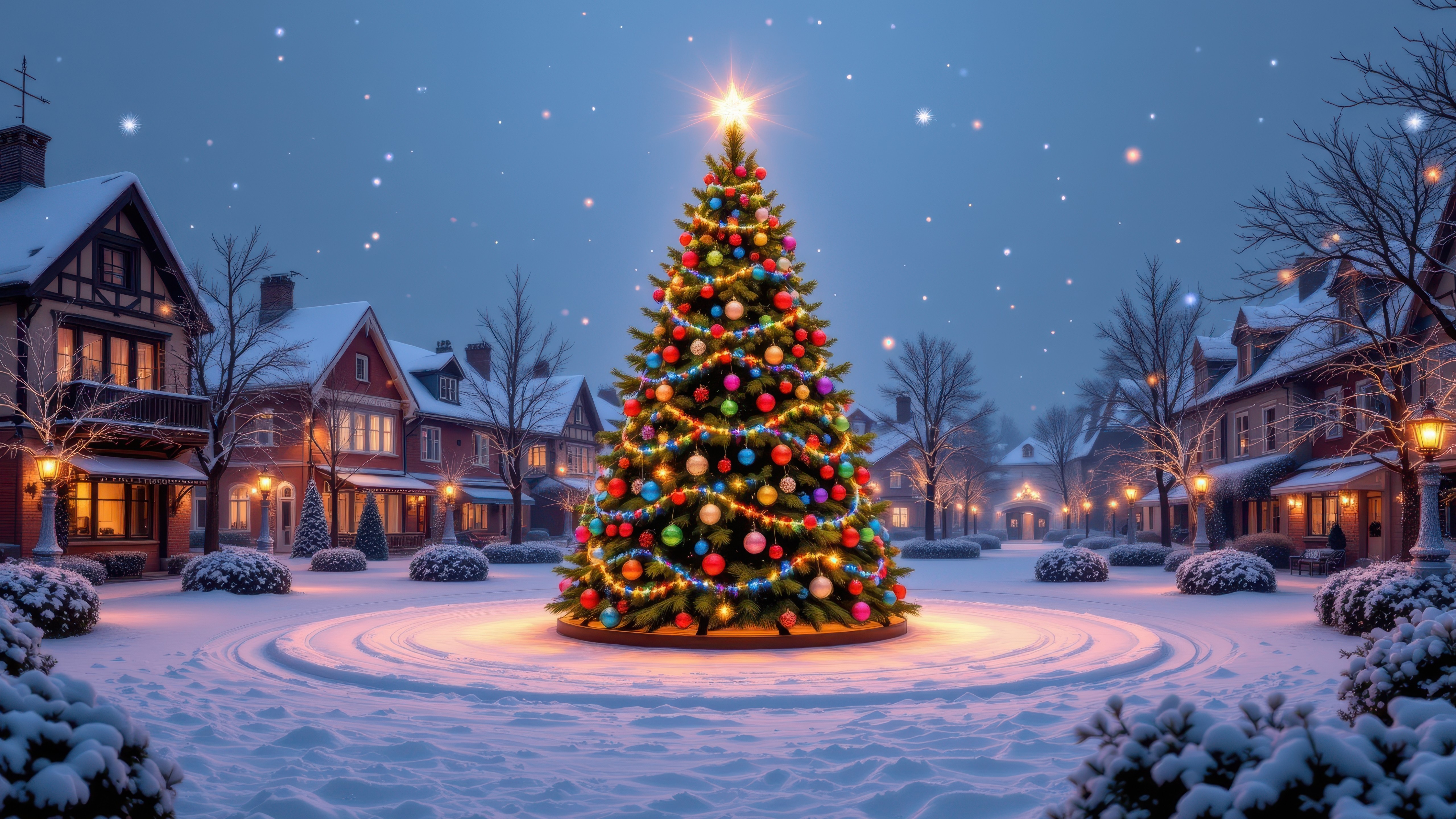 Winter Wonderland Christmas Scene - backiee