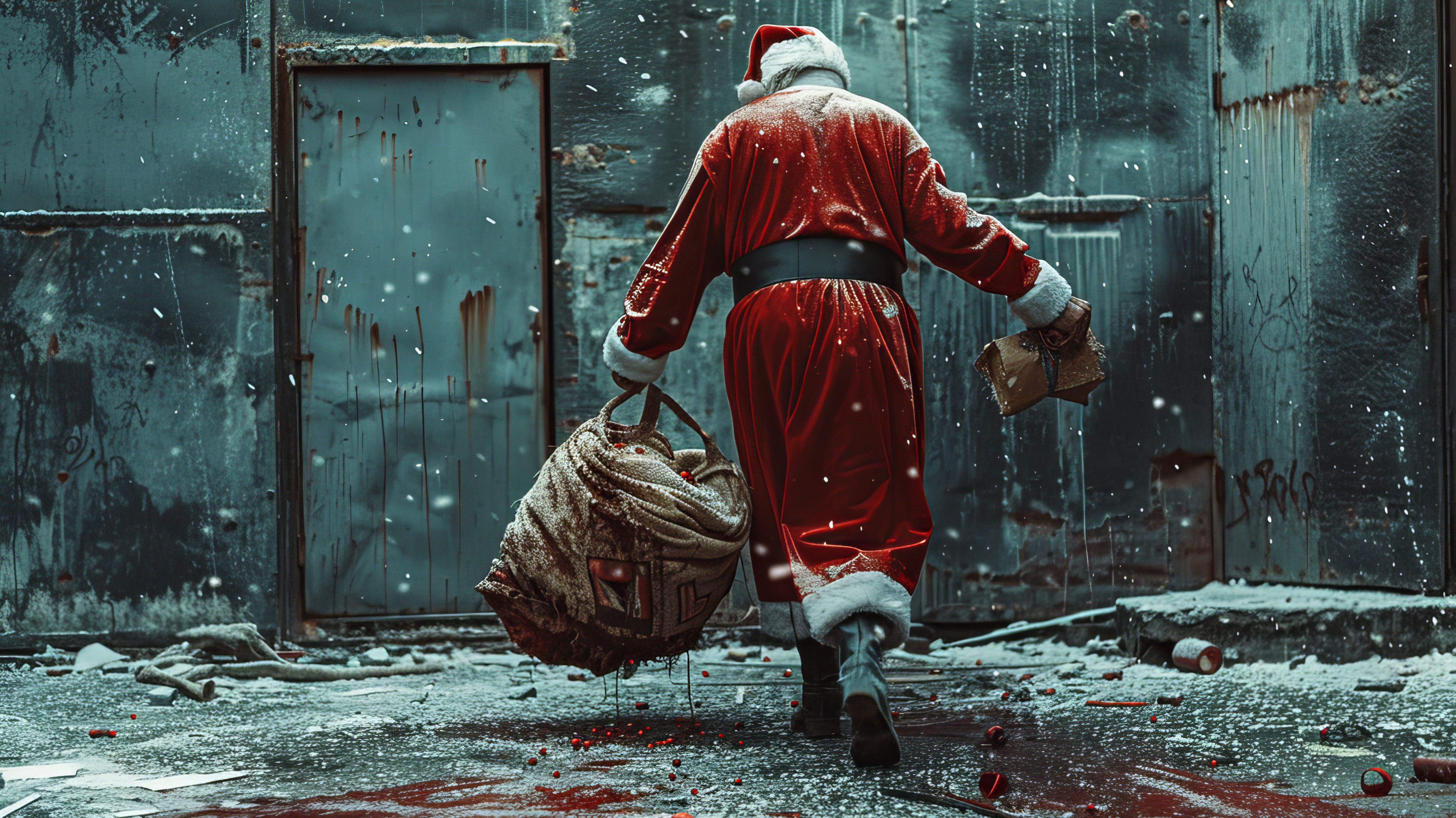 Santa's Dark Descent into a Gritty Christmas - backiee