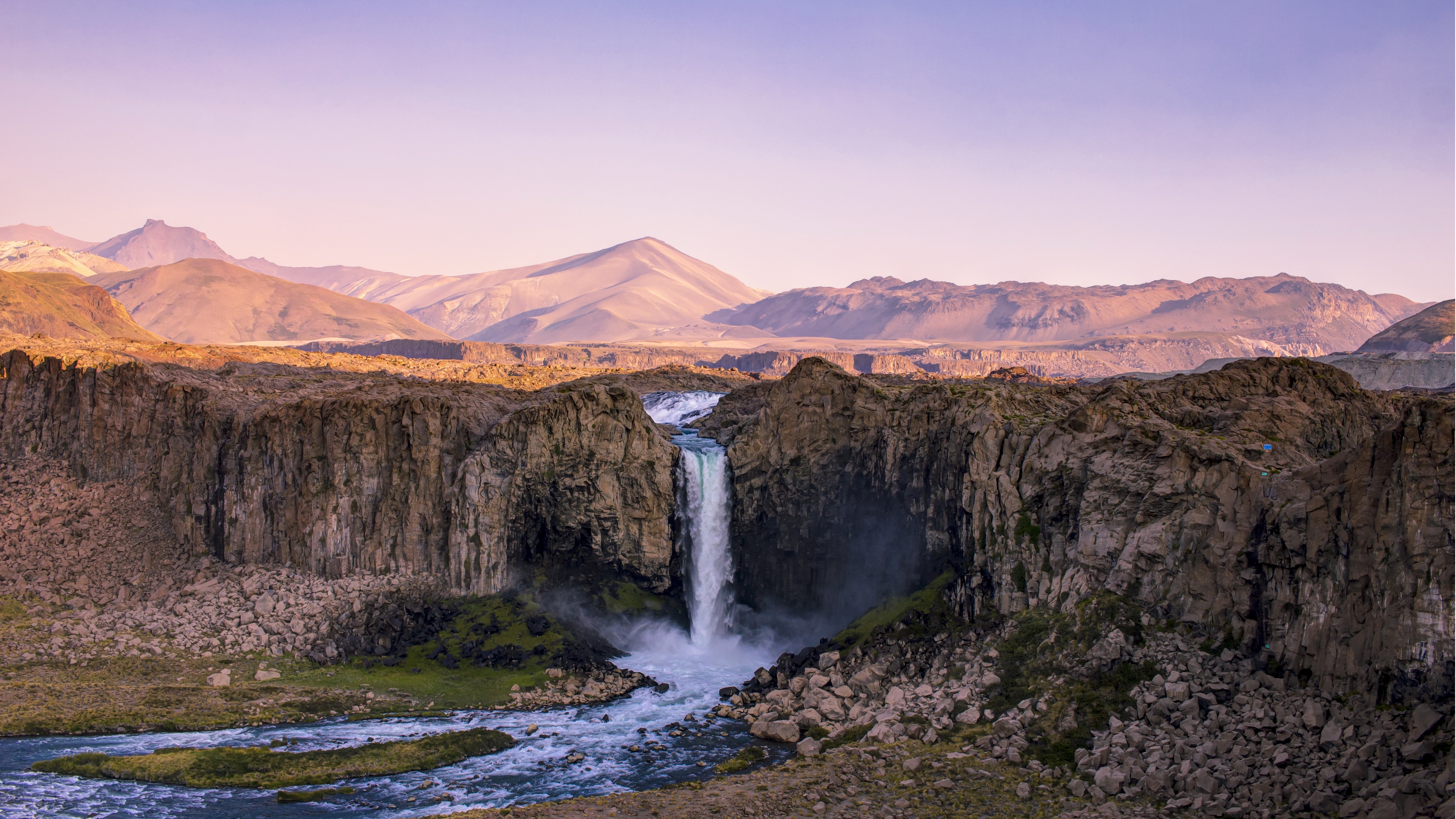 Cascada Invertida Sunset Falls in Maule Chile 5K Nature Escape - backiee