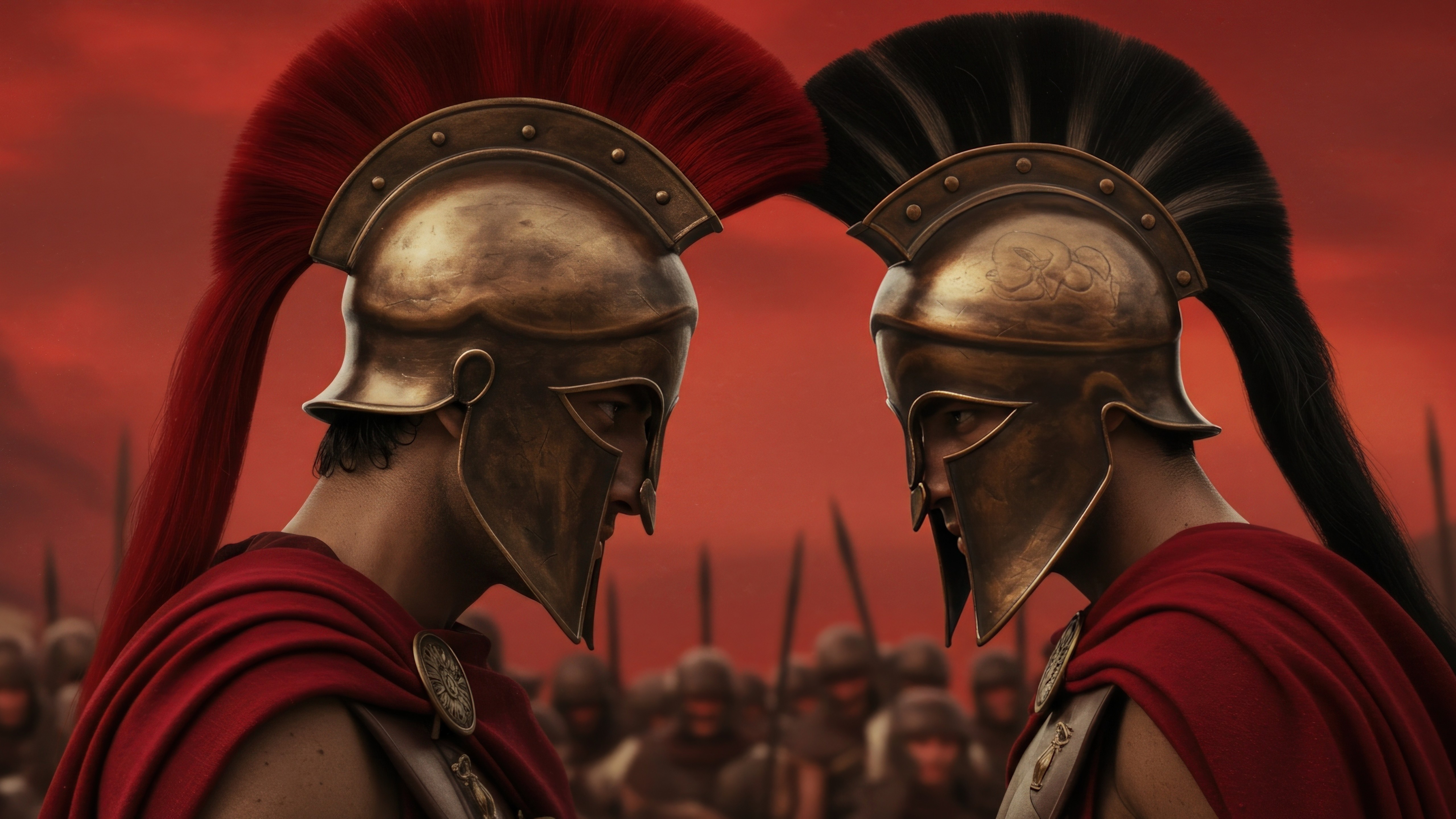 Clash of Empires at Thermopylae Spartan Resolve in Crimson Skies - backiee