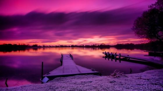 Purple Sunset Reflection