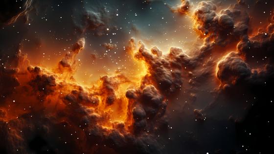 Celestial Fire and Stardust Symphony - backiee