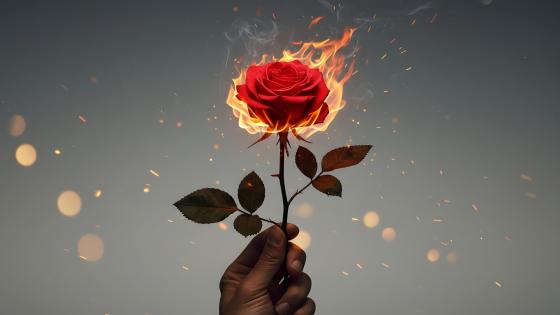 Burning wallpapers - backiee