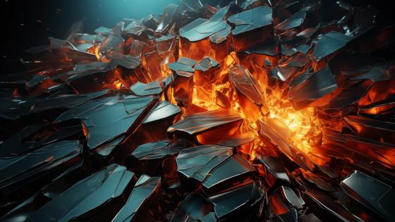 Shattered Radiance: An Abstract Explosion - backiee