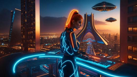 Concert in Future Tehran - backiee