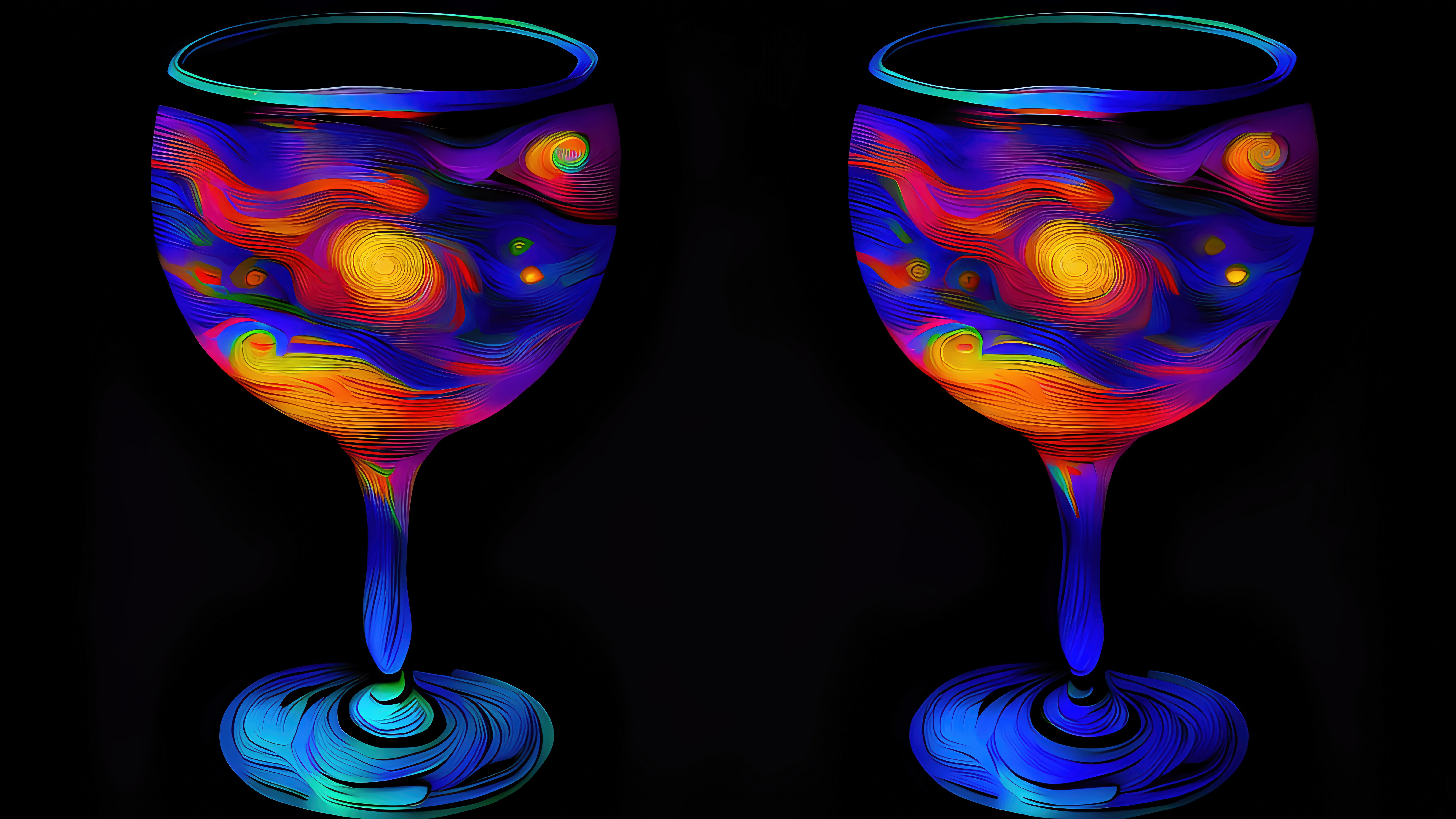 Rainbow Goblets - backiee