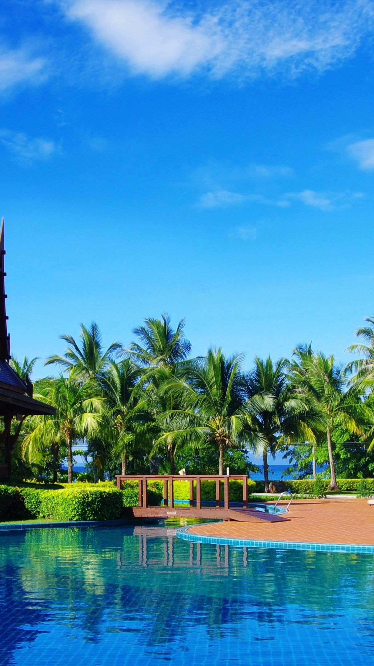 Tropical Retreat by the Blue Lagoon - backiee