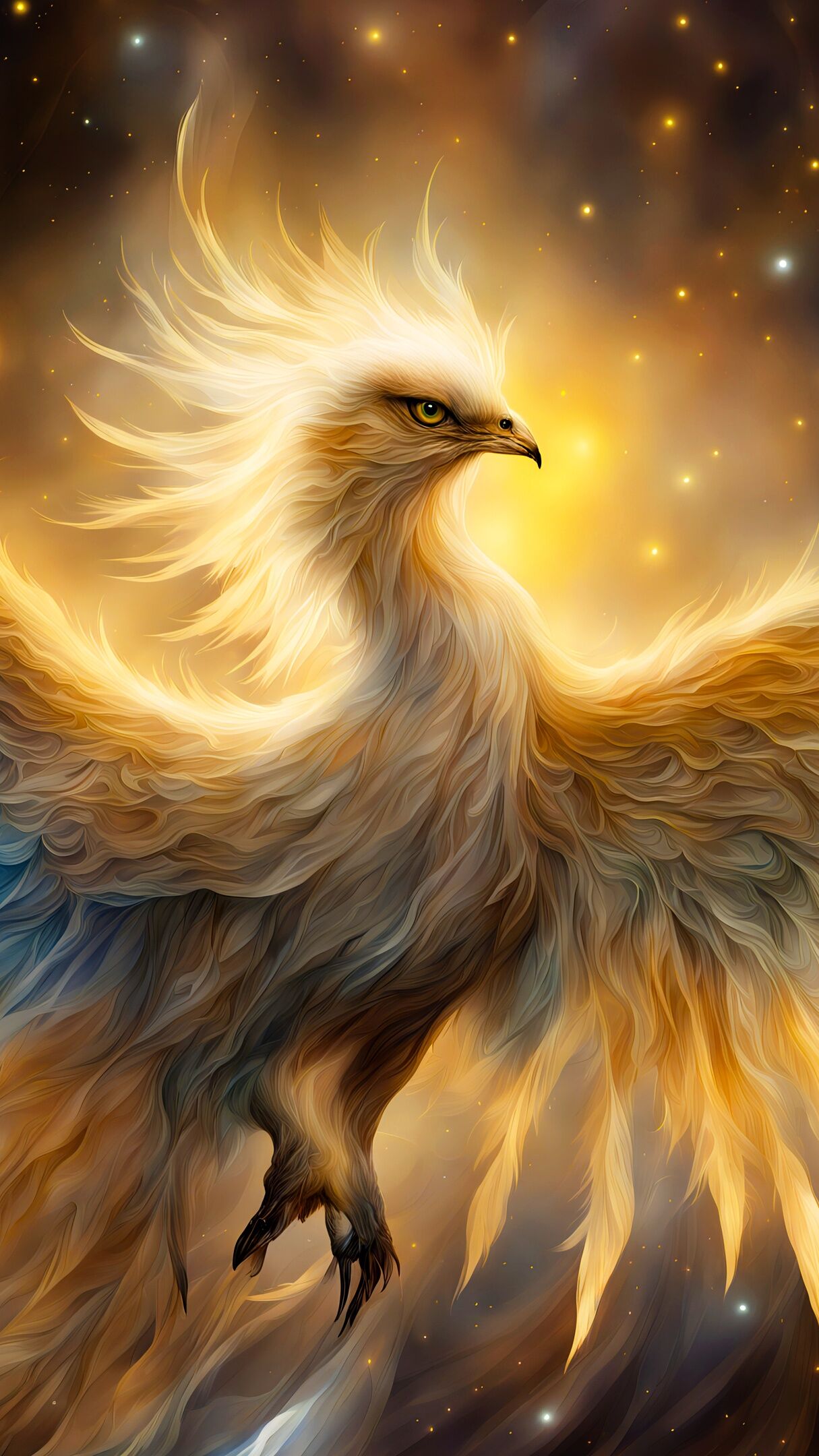 Phoenix Reborn in a Cosmic Blaze - backiee