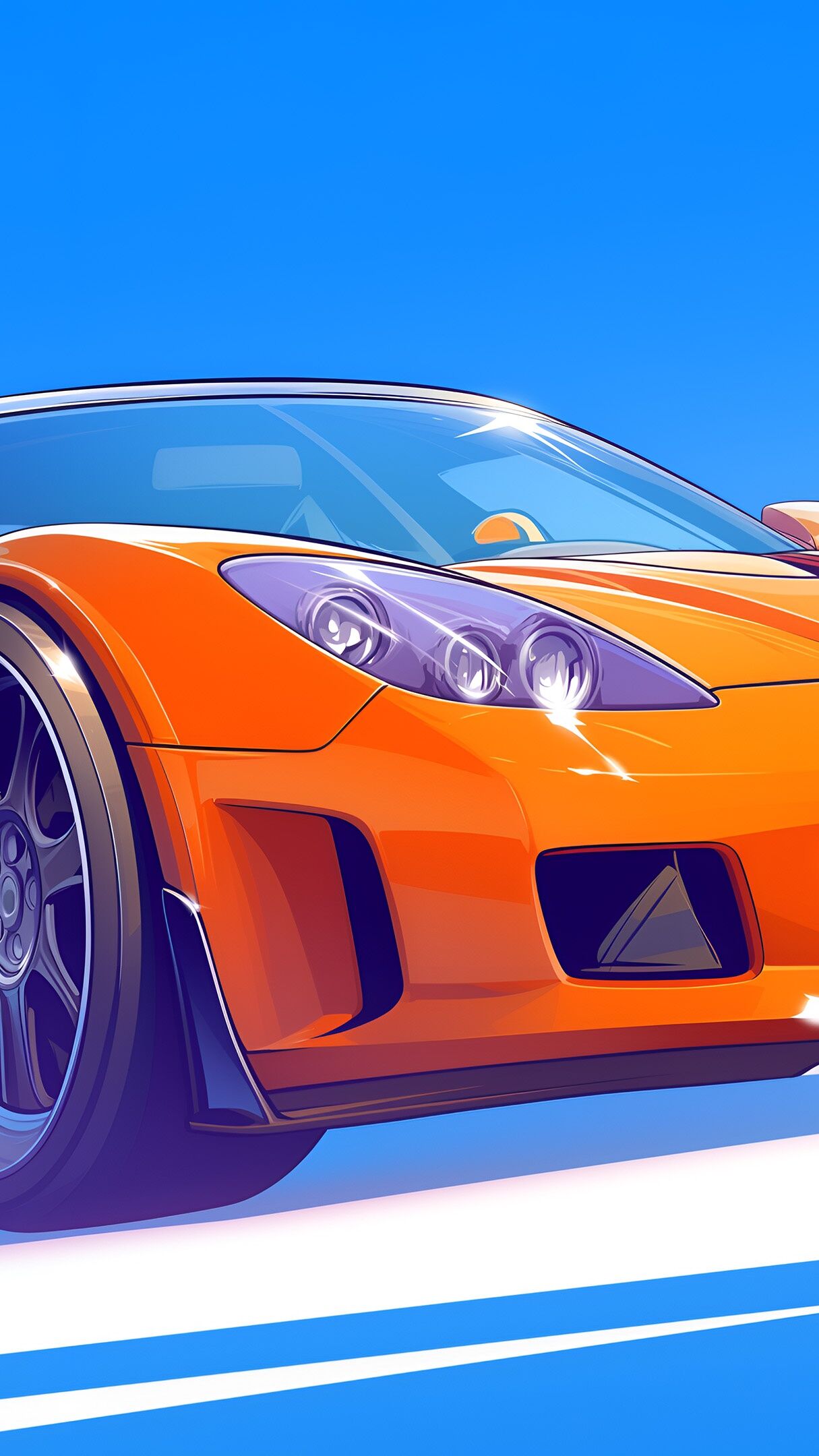 Chevrolet Corvette C6 in Striking AI Art - backiee