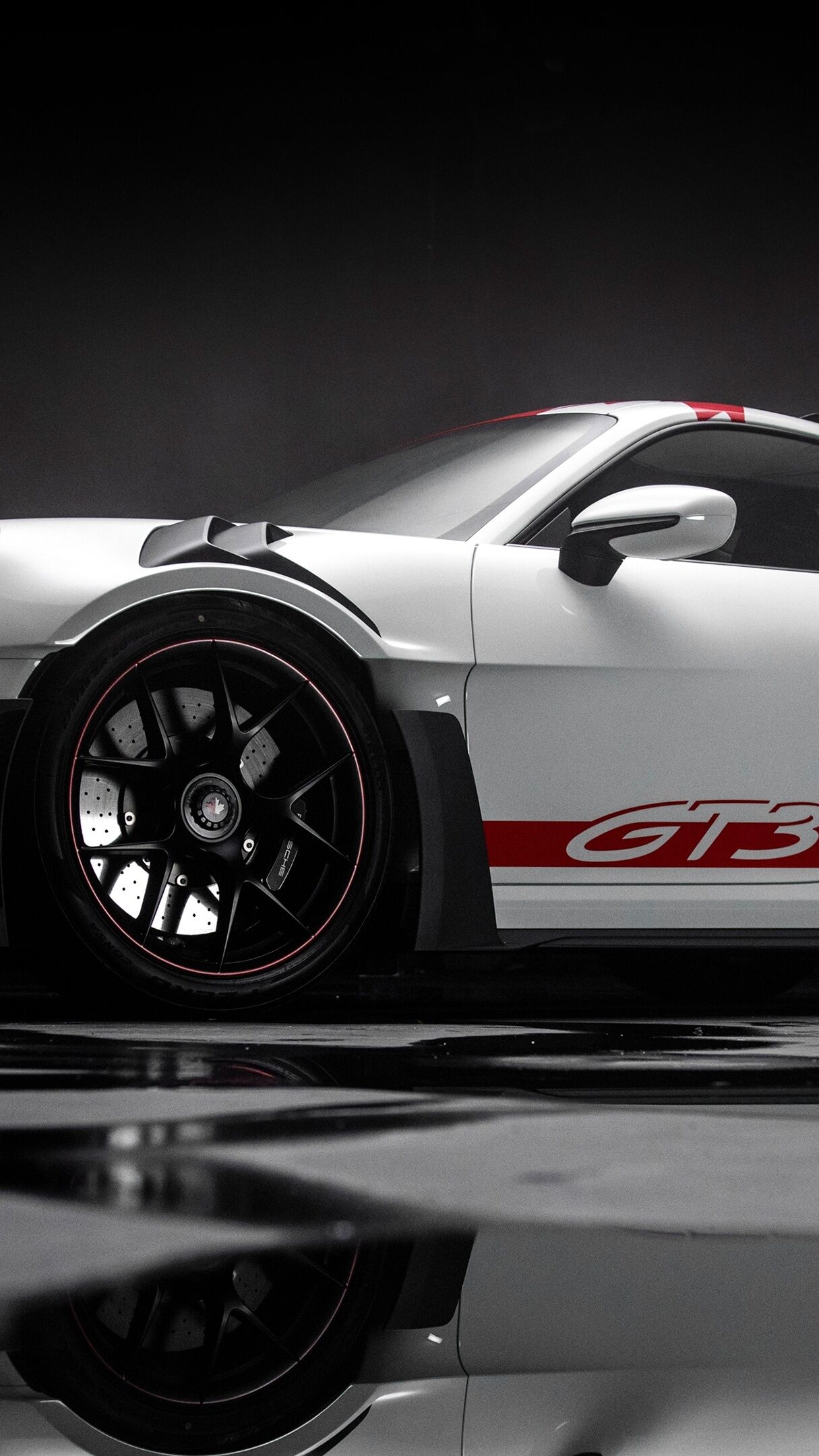 Porsche 911 GT3 RS in Stunning Black and White - backiee