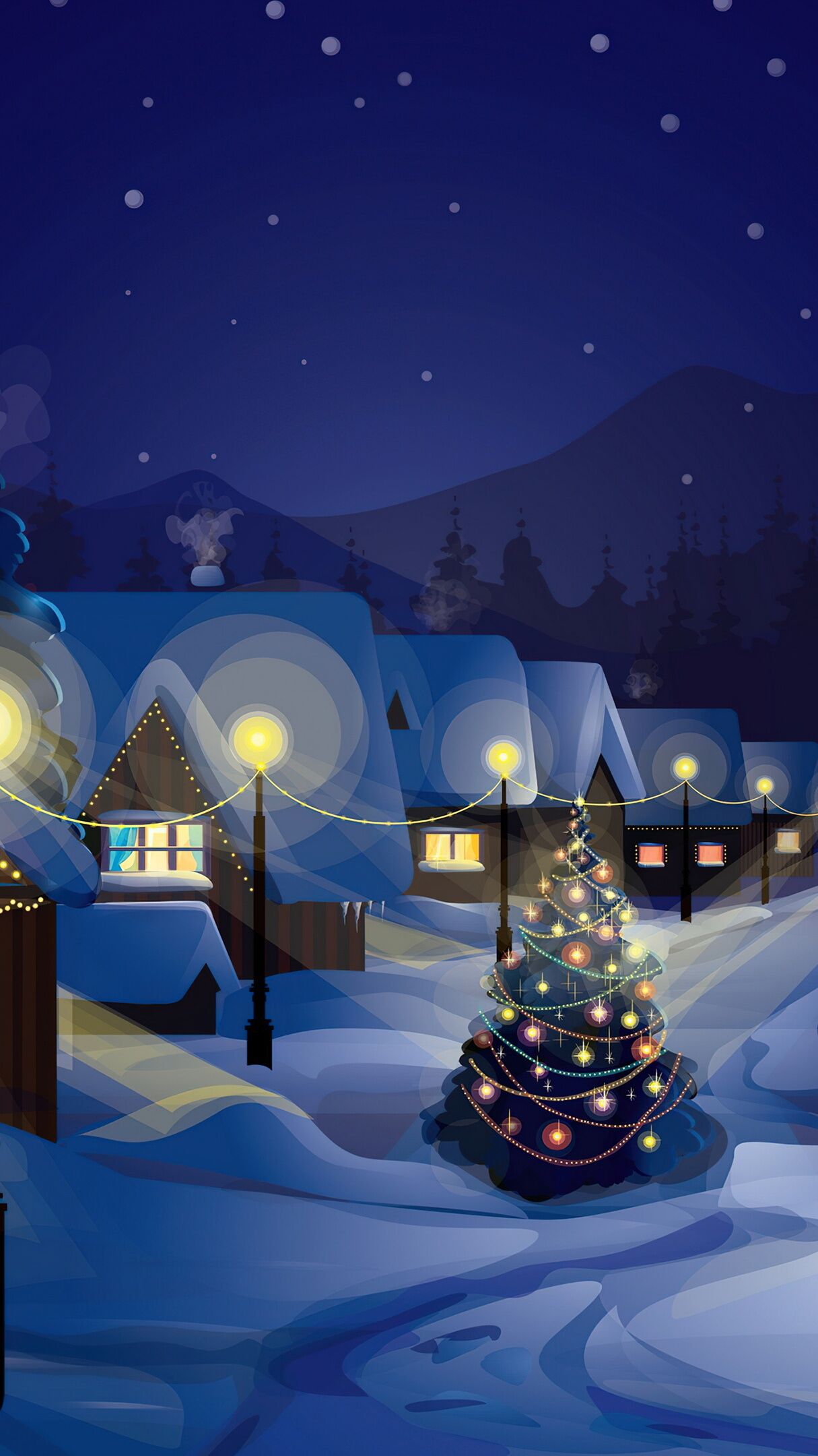 Winter Wonderland Celebration Scene - backiee