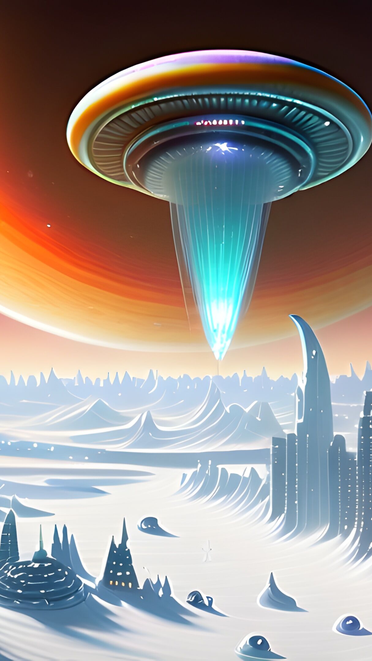 Frozen Saucer Landing - backiee