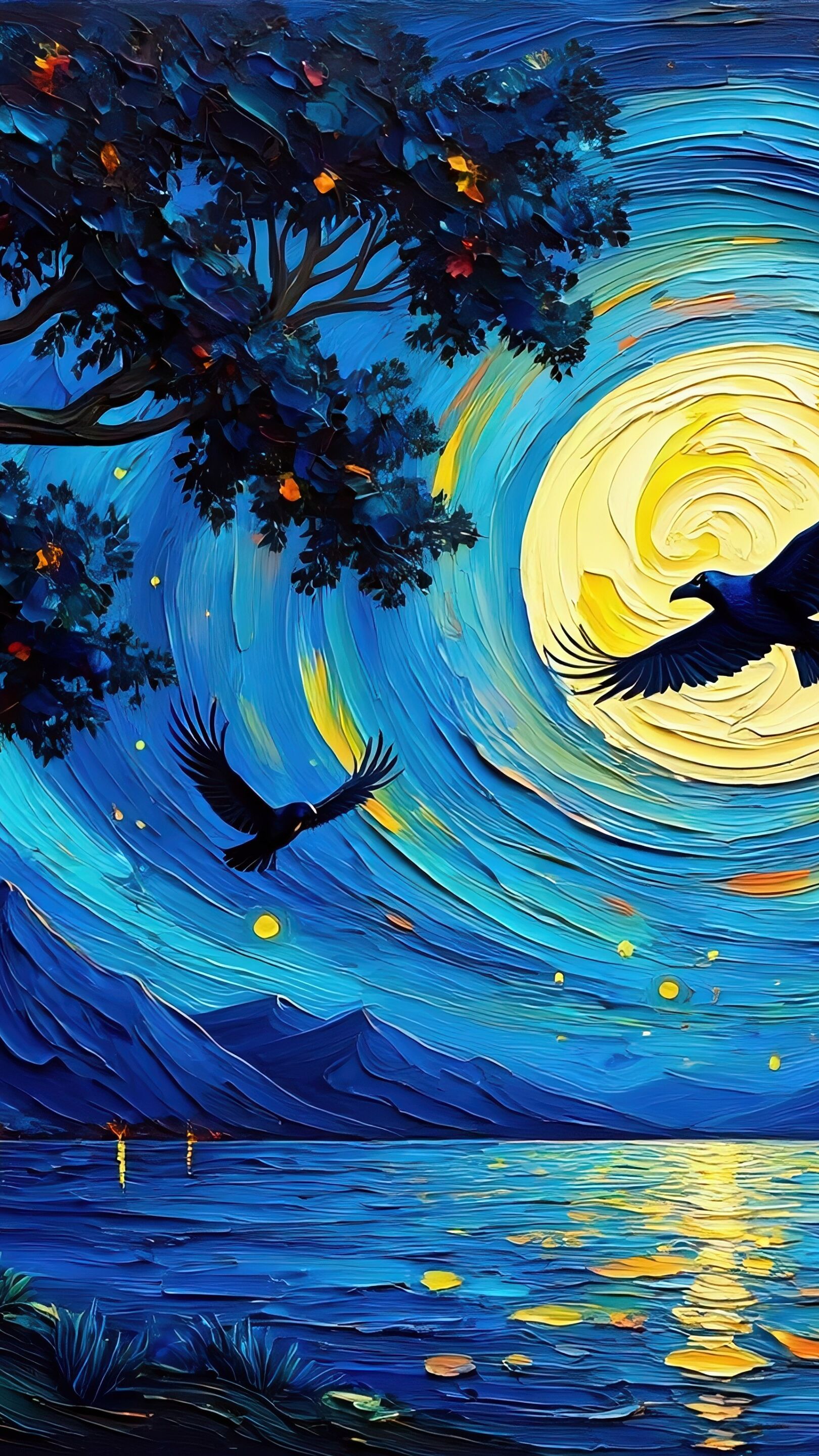 Starry Night Flight Enchantment - backiee