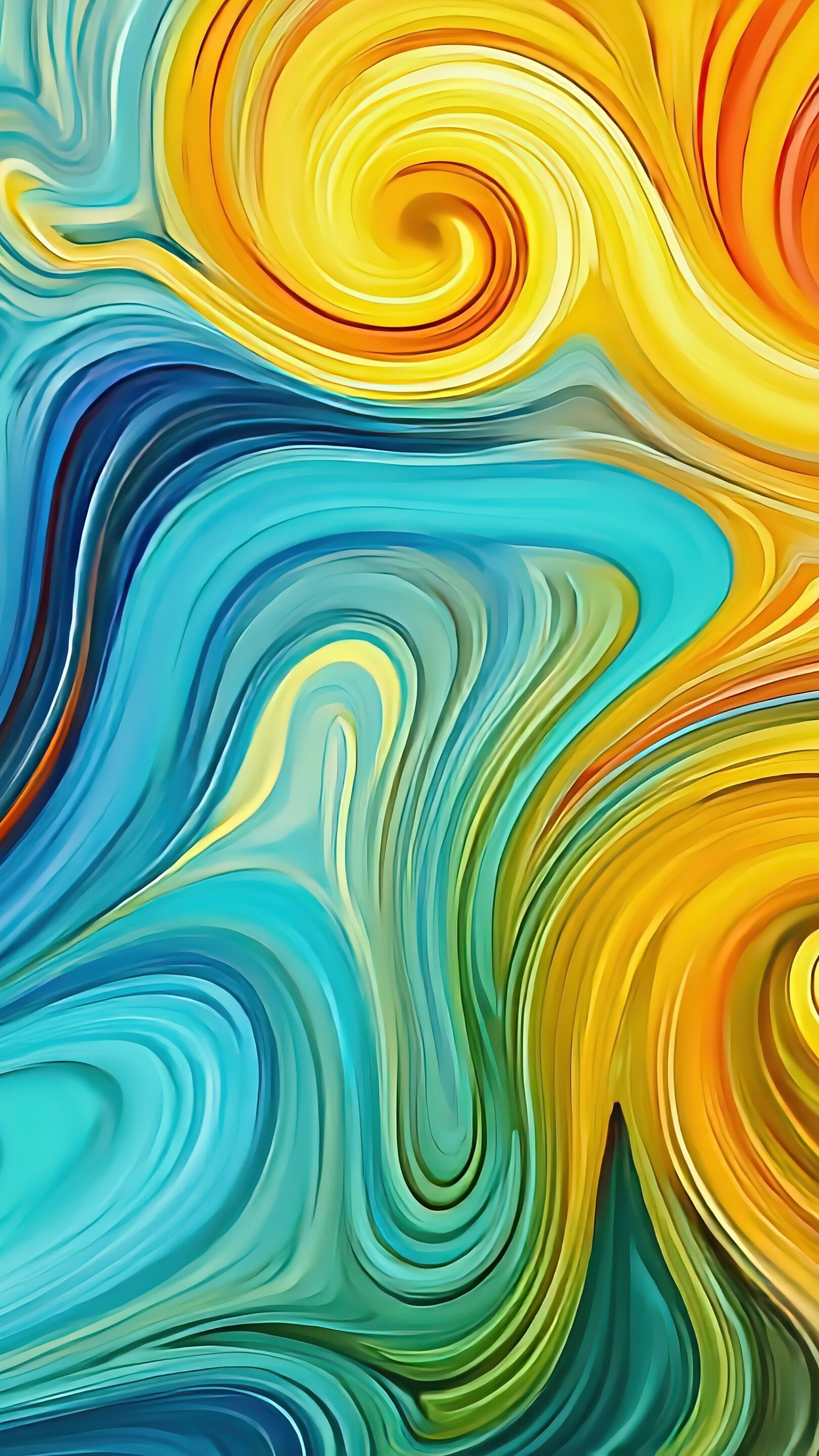 Multicolor Swirl of Vibrant Energy and Dynamic Movement - backiee