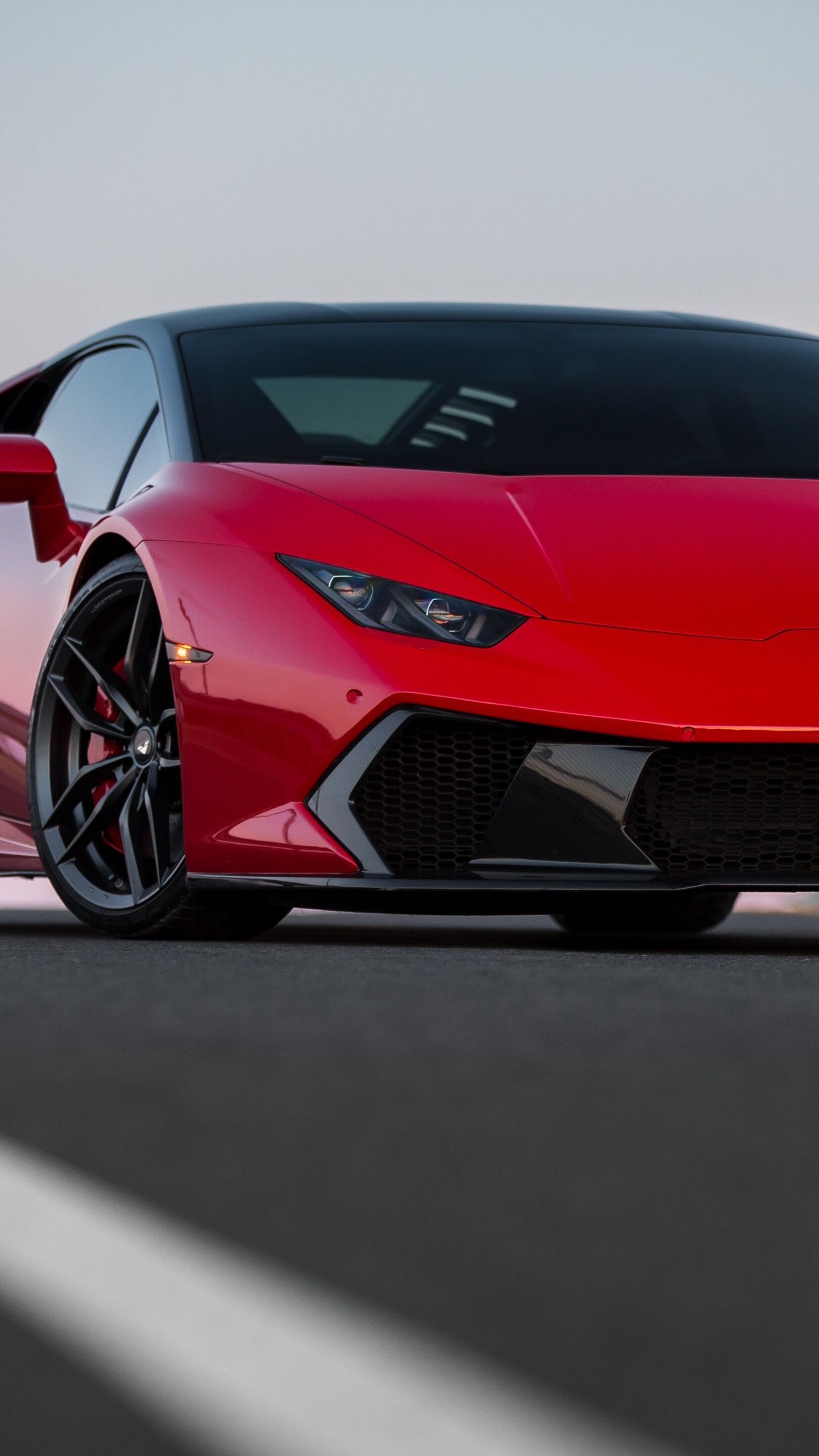 Lamborghini Huracan on Open Road at Dusk - backiee