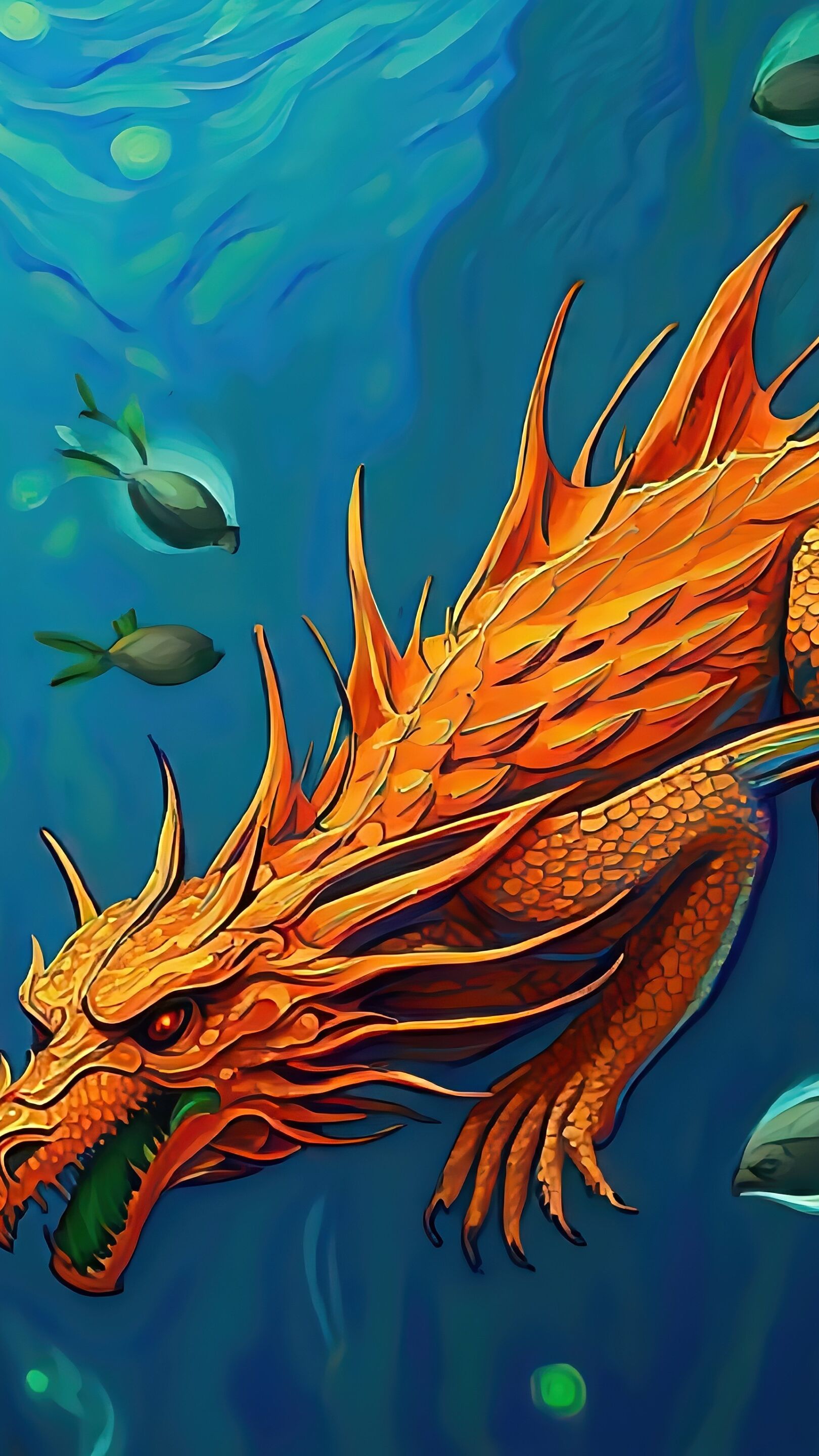 Underwater Dragon - backiee