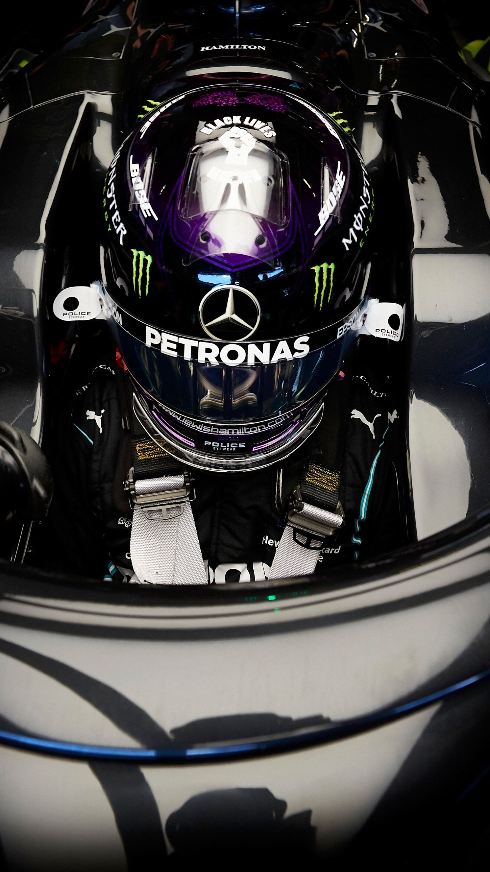 Petronas F1 Car in High-Speed Action - backiee