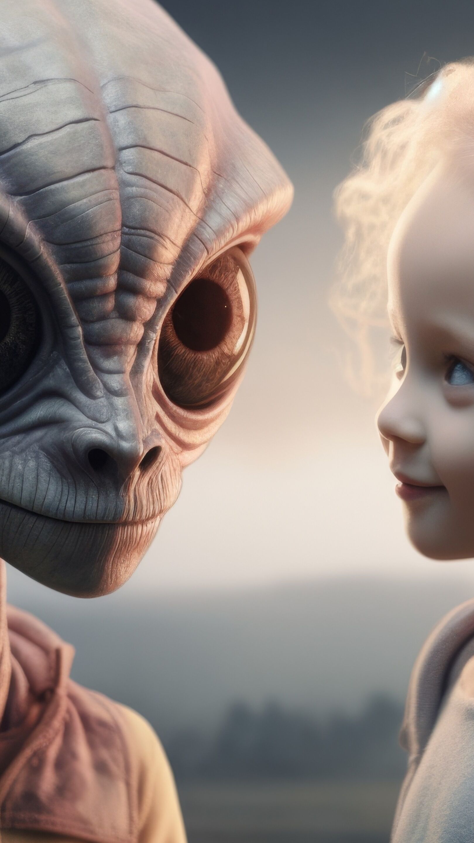 Alien Encounter: A Magical Meeting Between Worlds - backiee