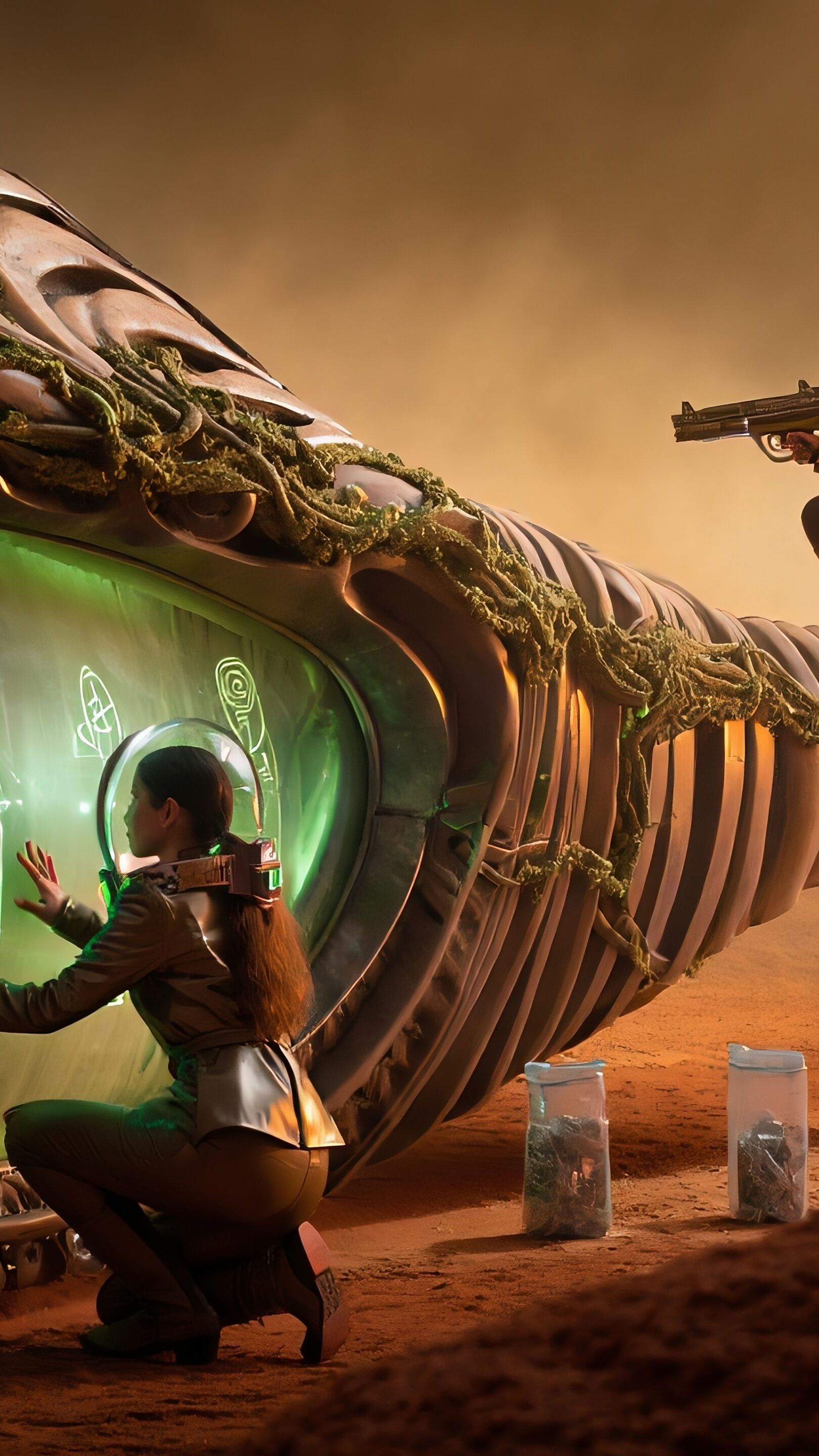 Alien Mars Station - backiee