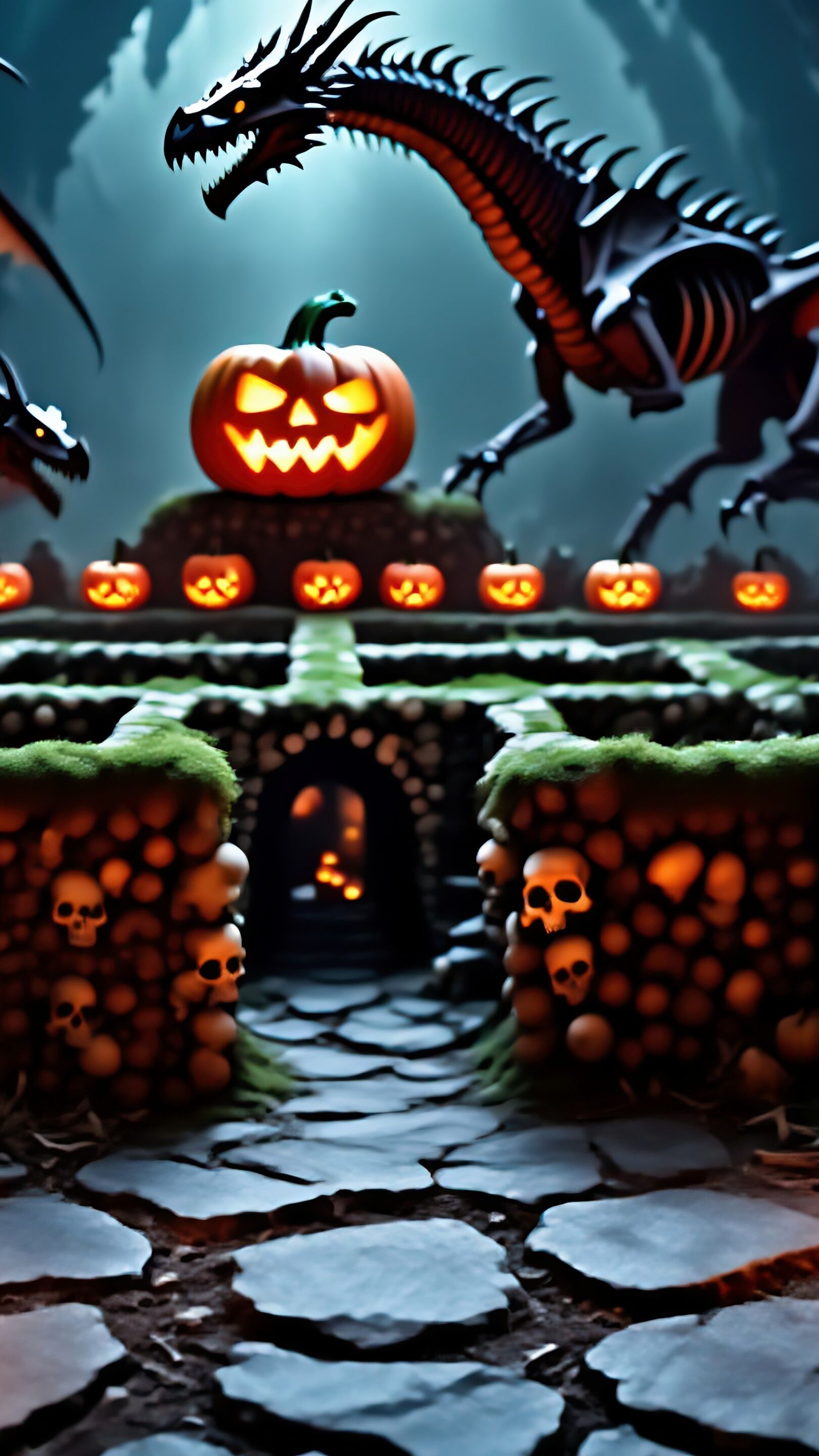 Ancient Skeleton Warrior Maze - backiee