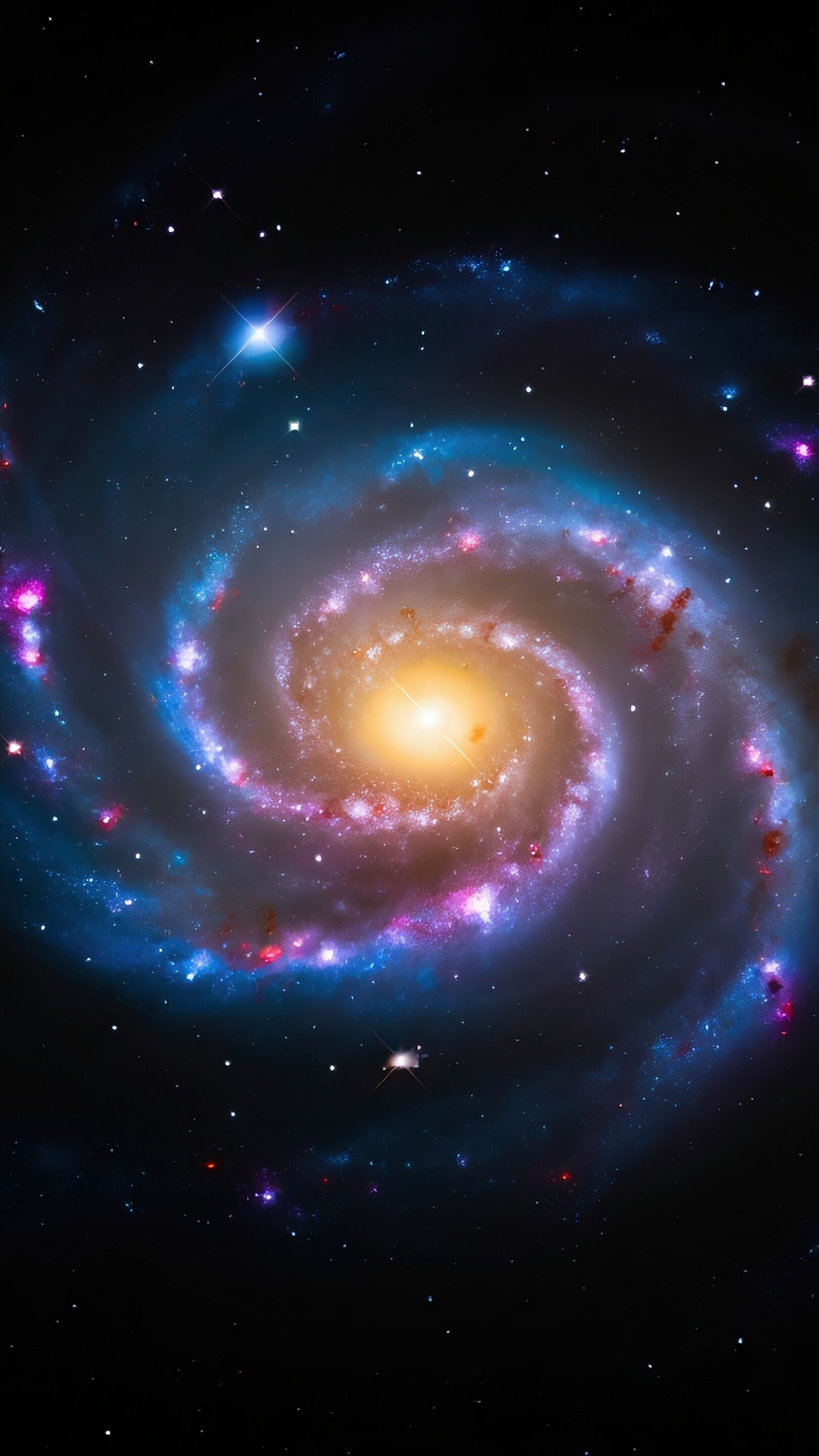 Spiral Galaxy Radiance in Stunning 5K Clarity - backiee