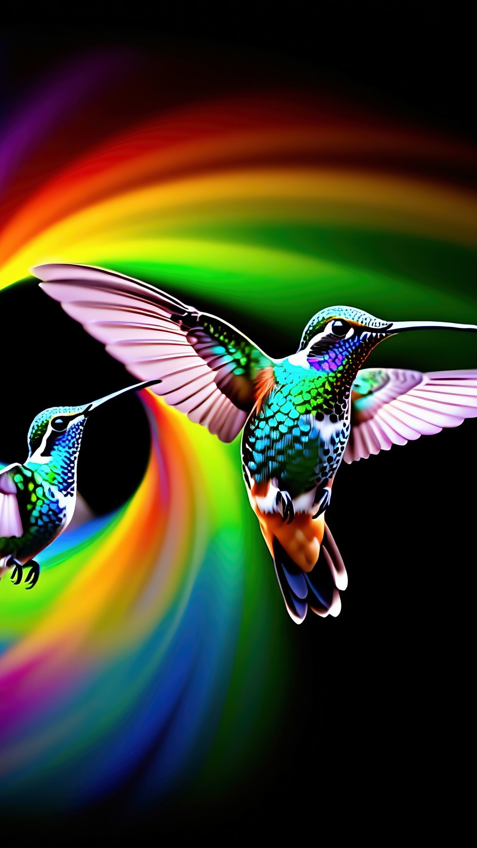 Rainbow Birds - backiee