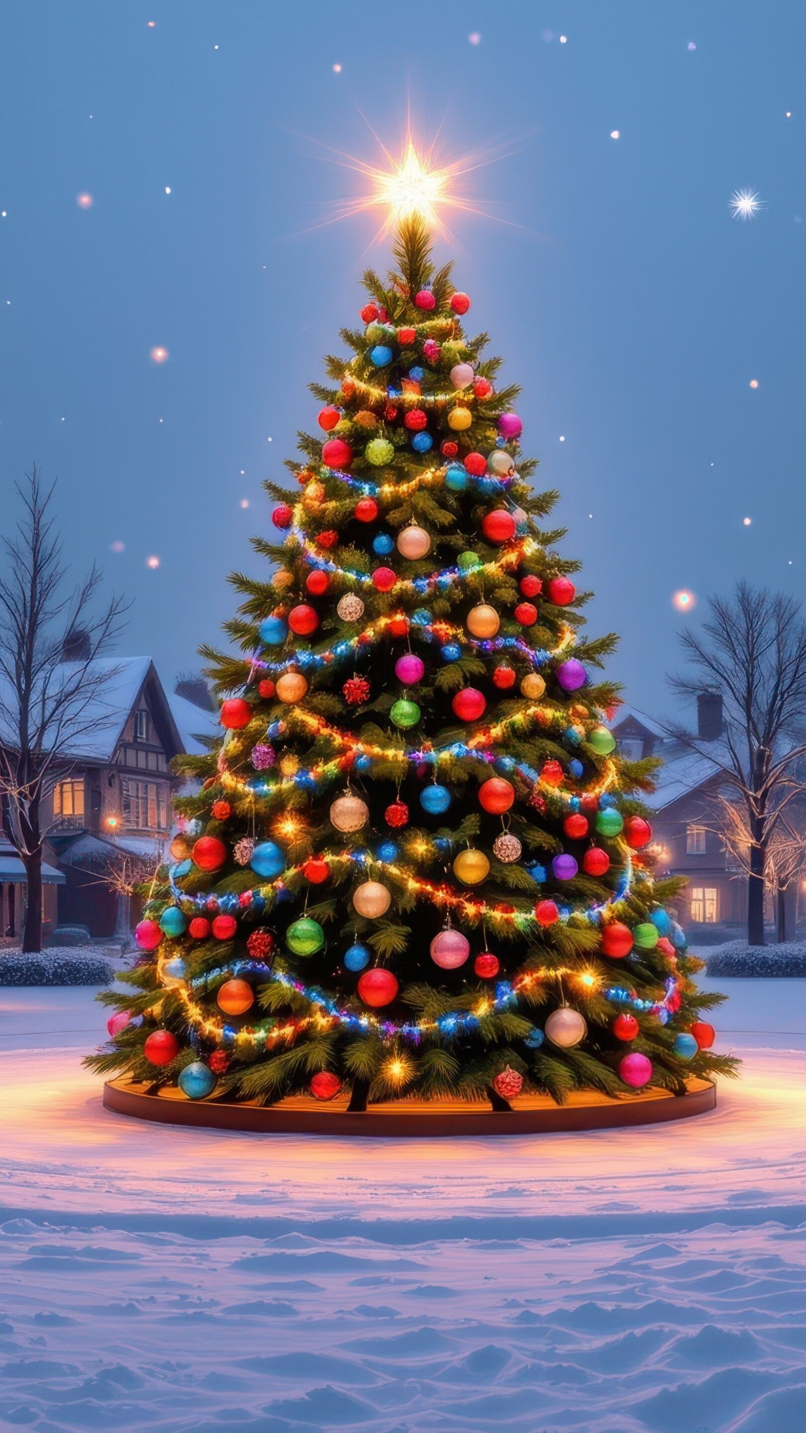 Winter Wonderland Christmas Scene - backiee