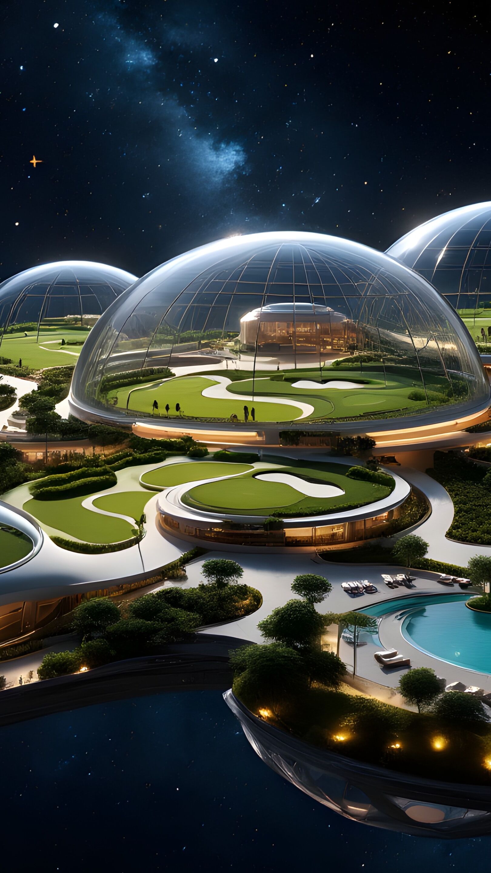 Space Golf Course - backiee